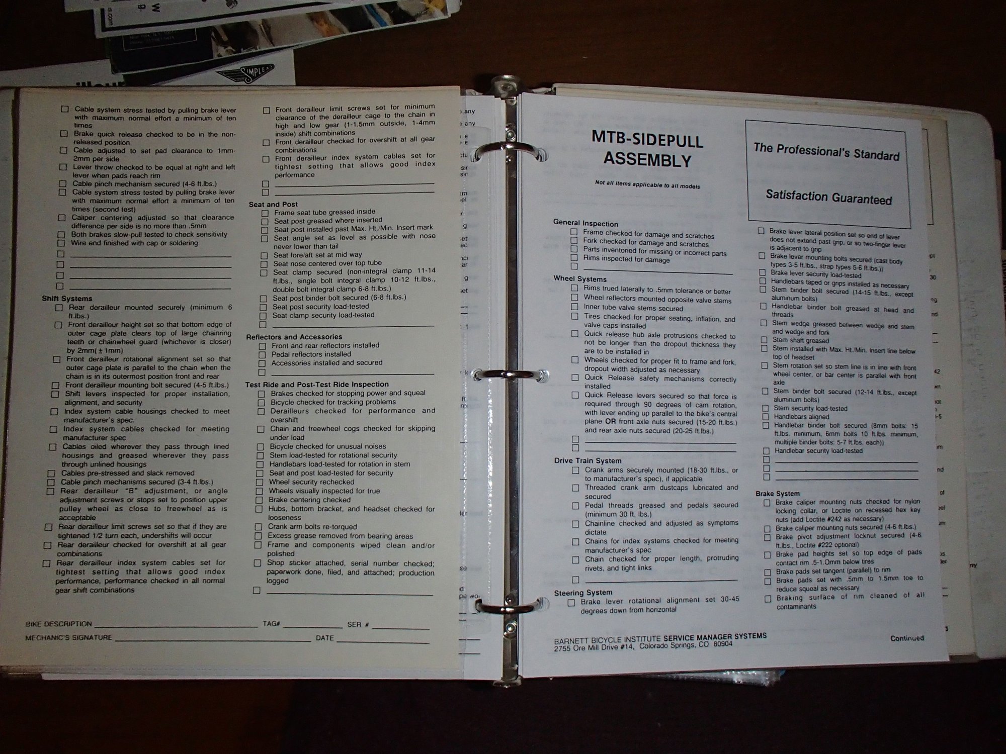 what were those old reference binders that bike shops kept in the mid ...