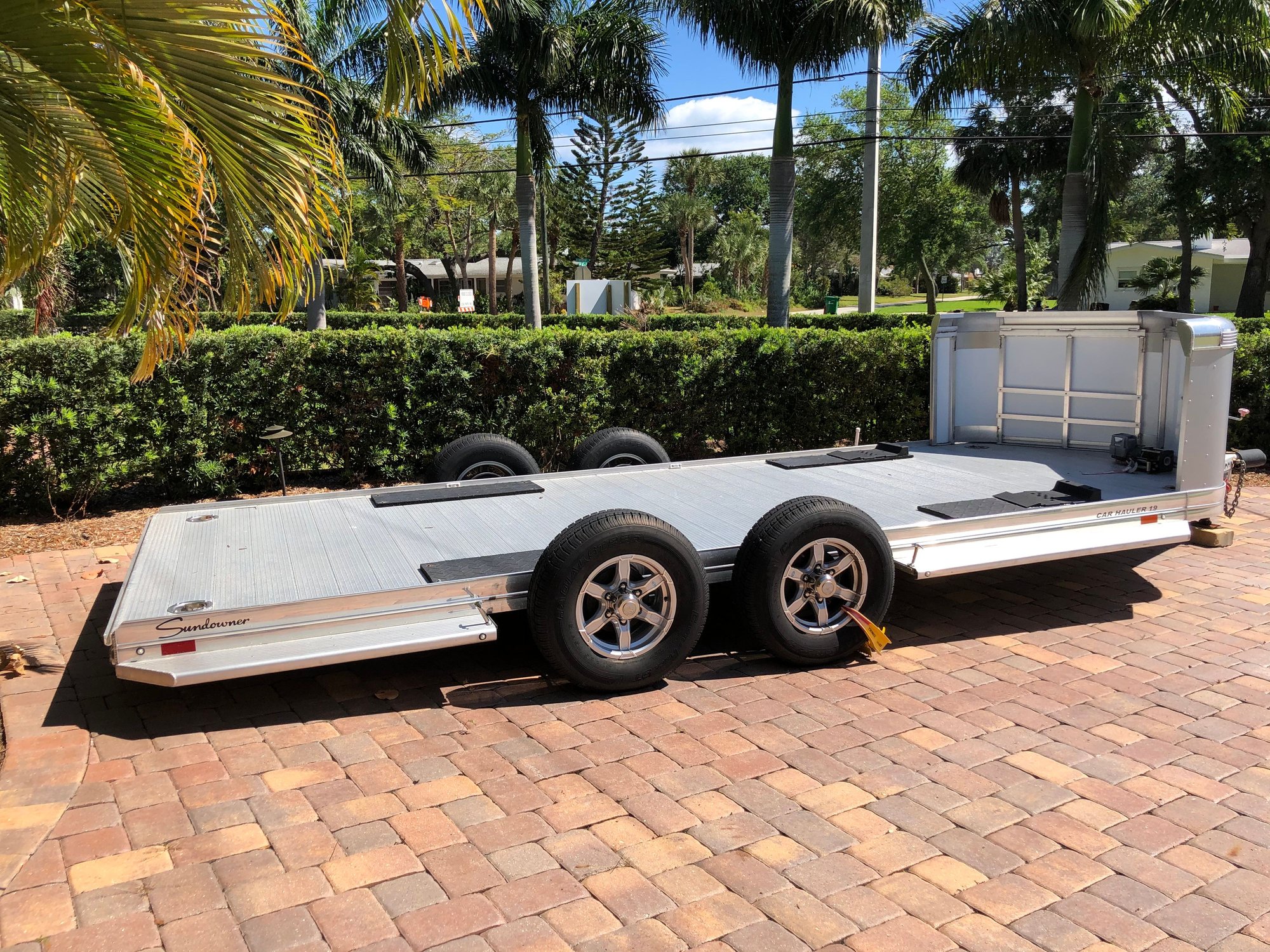 2019 19' Sundowner All Aluminum Open Trailer with Stone Guard ...