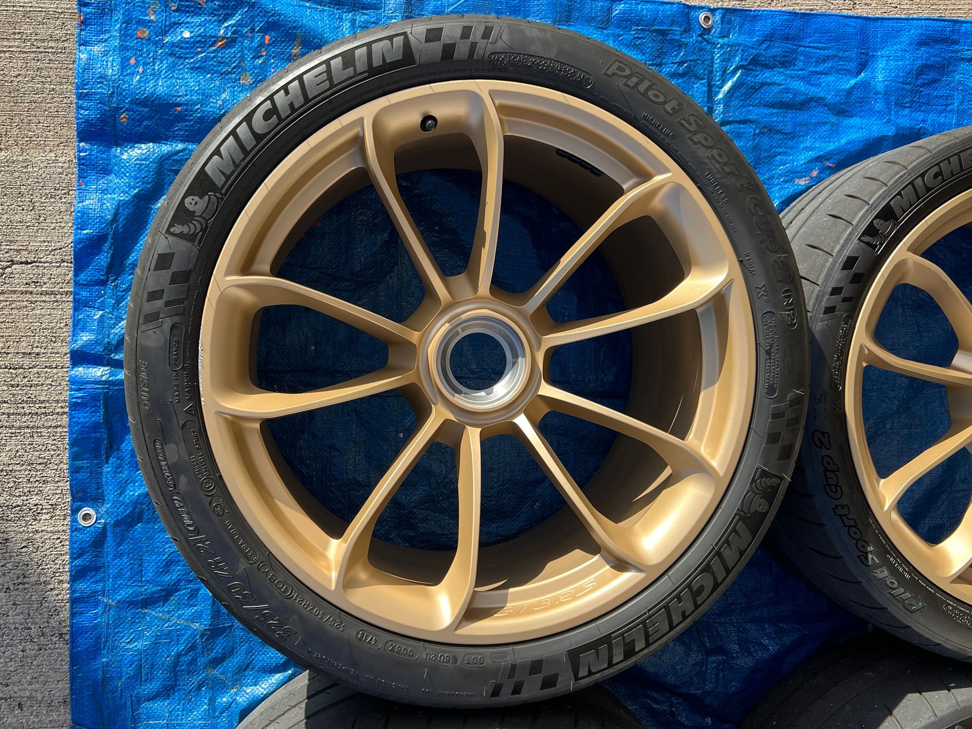 991 GT3 RS OEM Wheels 20/21" Aurum Gold 911 GT3RS 991.1 991.2 ...