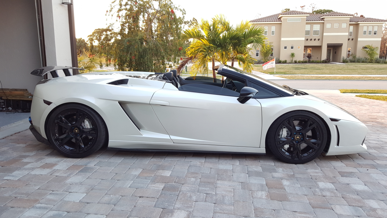 2007 Lamborghini Gallardo Spyder Balloon White, EGear, Tastefully ...