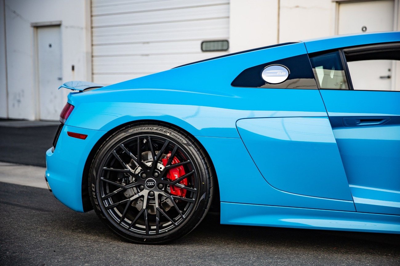 For Sale: 1 of 1 - 2018 Audi R8 V10 RWS in Riviera Blue.
