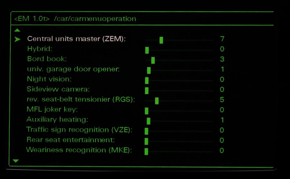 Need help with Green Menu - AudiWorld Forums