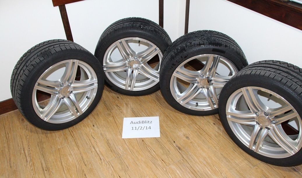 Audi Other FS: Elbrus 18x8 rims with Michelin Alpin PA3 winter tires ...