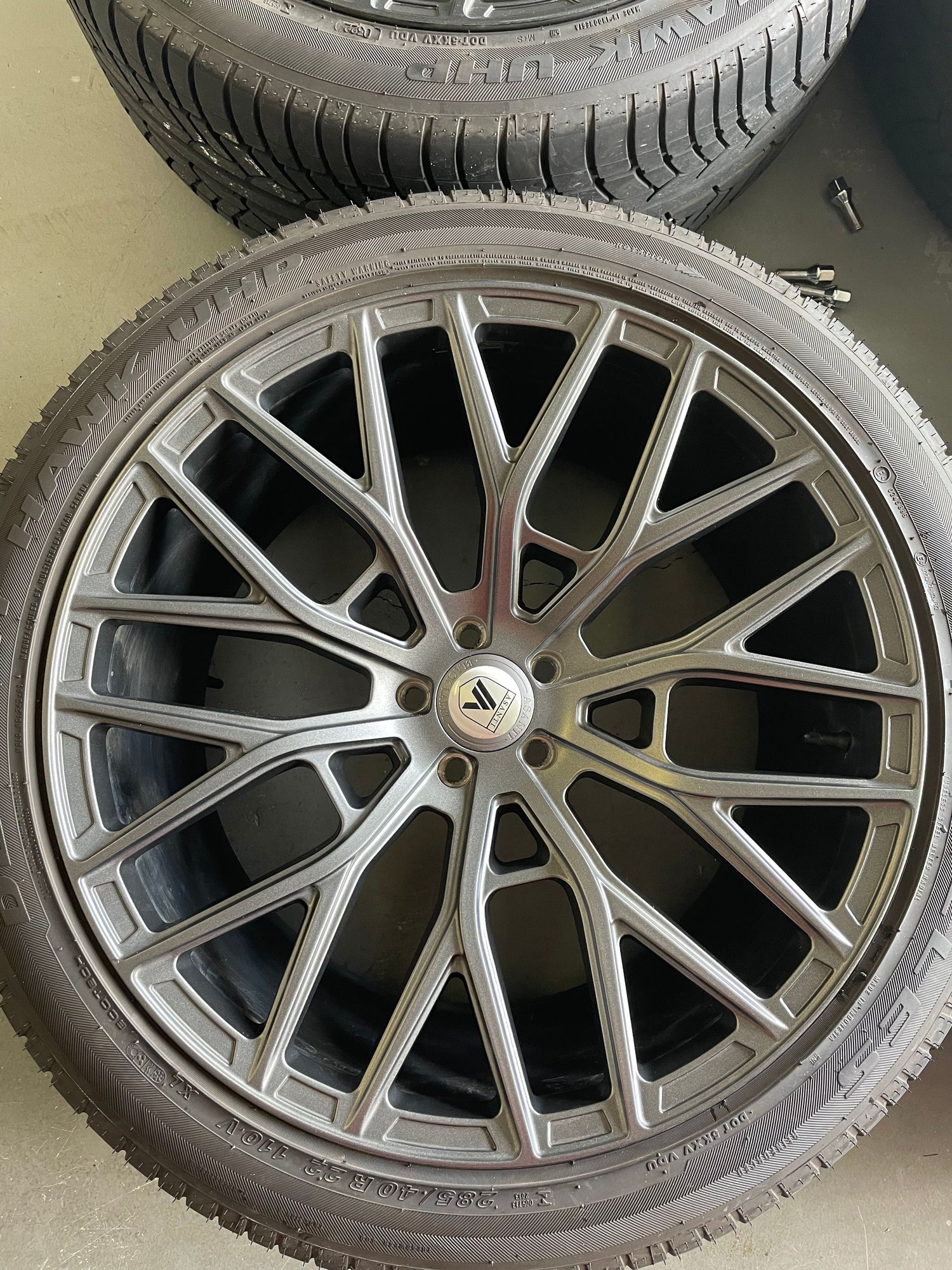 22” x 10.5” Asanti ABL wheel (tmatte graphite) - 5x112 bolt pattern ...