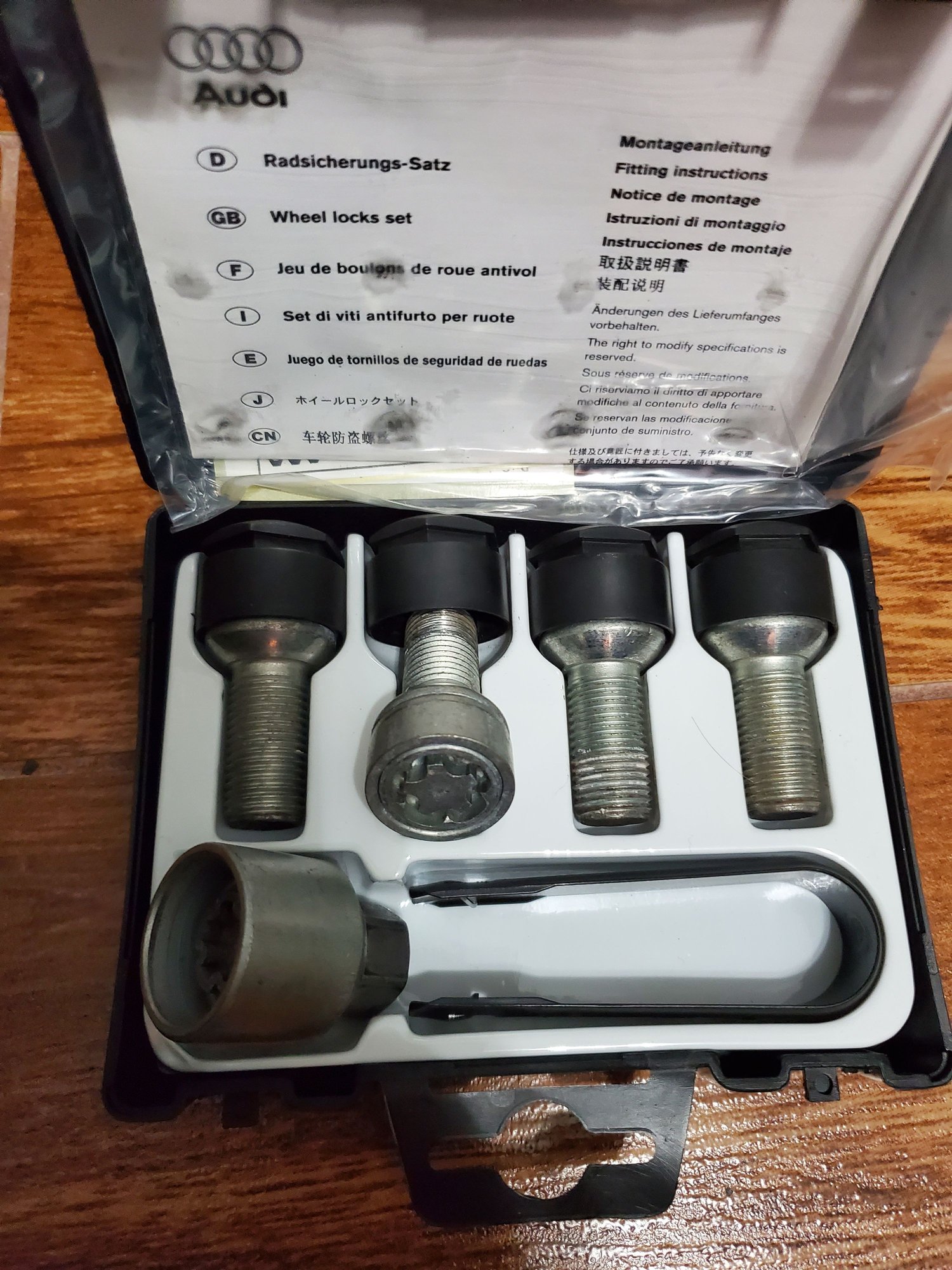 B9 A4/S4 wheel locks - AudiWorld Forums