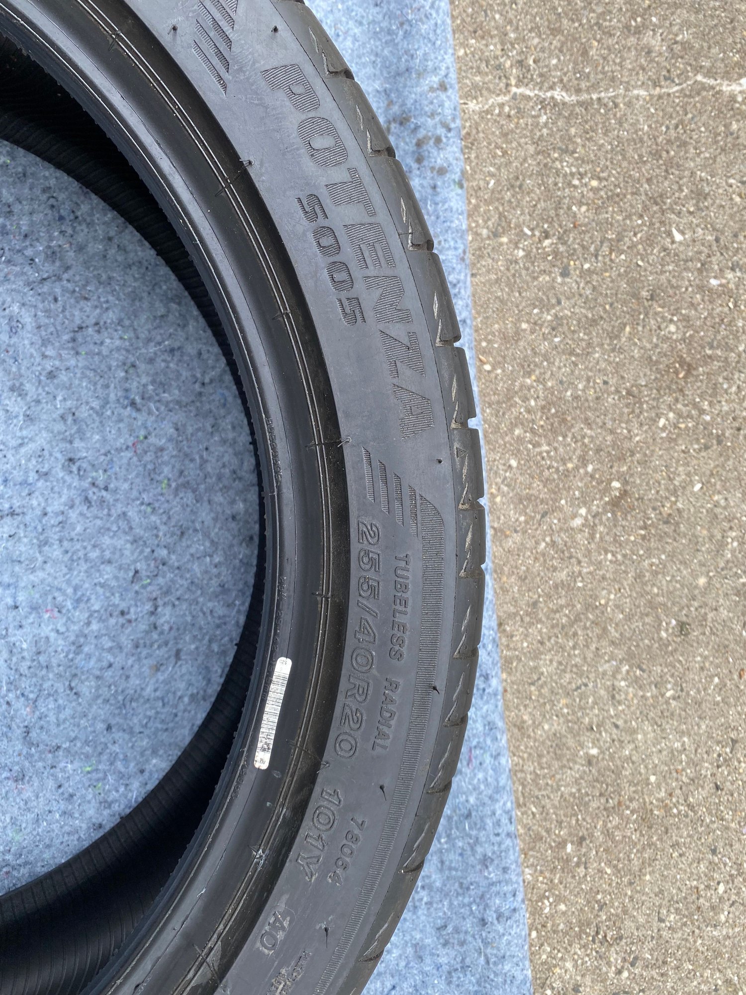 Bridgestone Potenza S005 255/40R20 - less than 100 miles - AudiWorld Forums