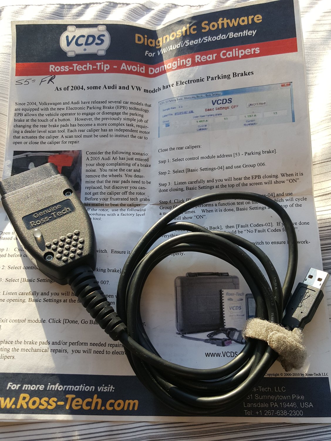 Audi Other Genuine Ross-Tech VagCom Cable - AudiWorld Forums