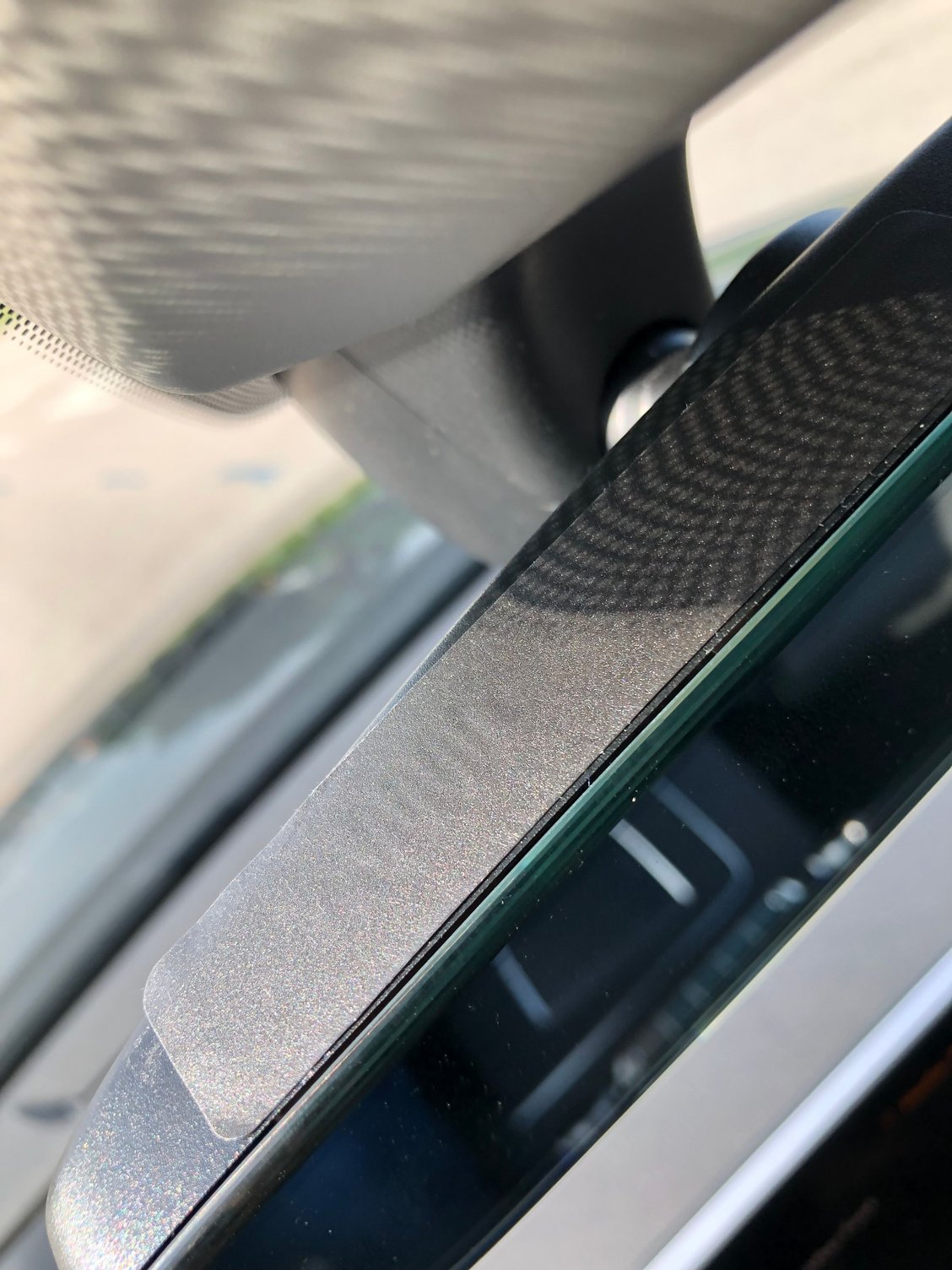 Sticker on rear view mirror? - AudiWorld Forums