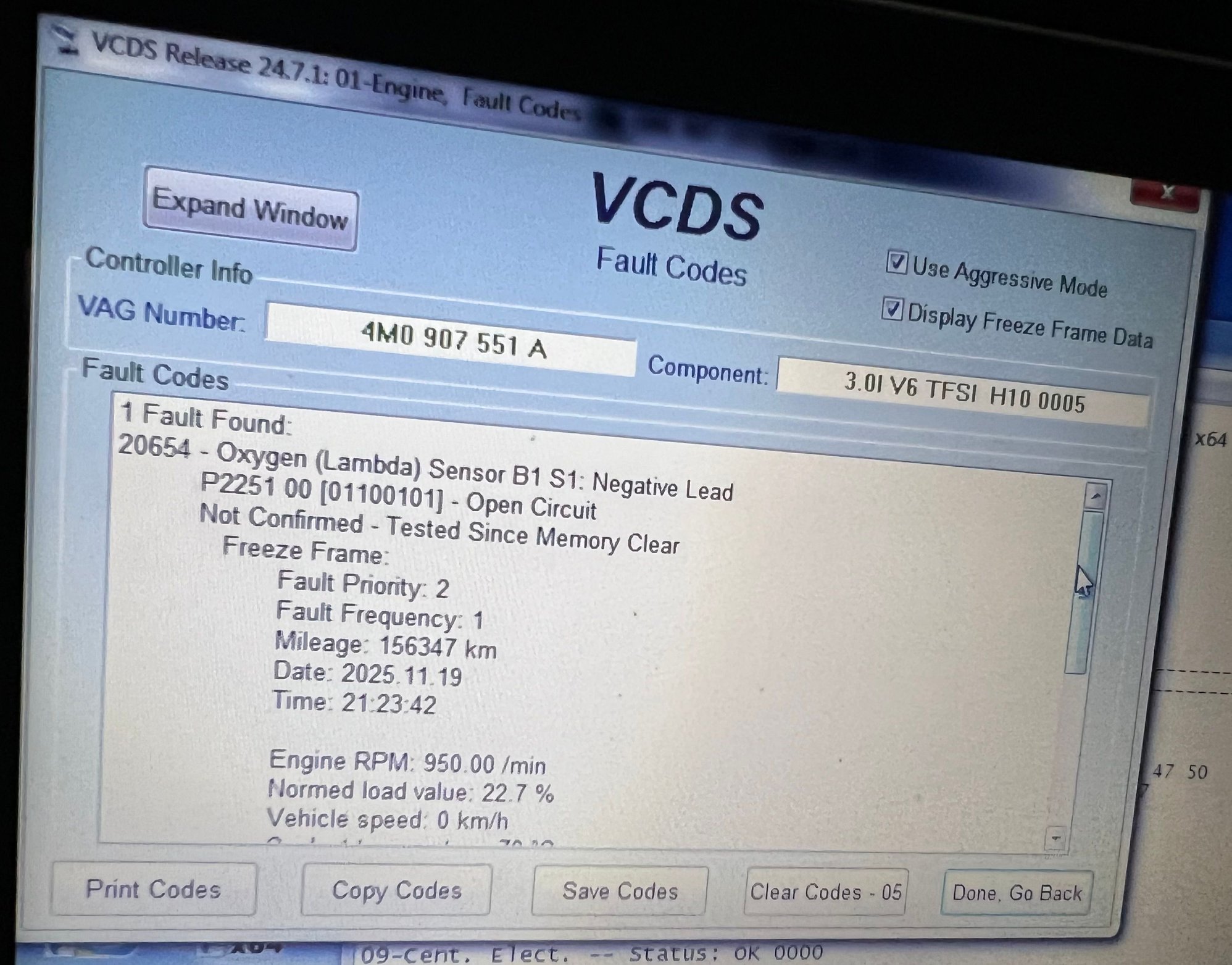 Finished B12 piston soak - getting P2251 oxygen sensor fault code ...