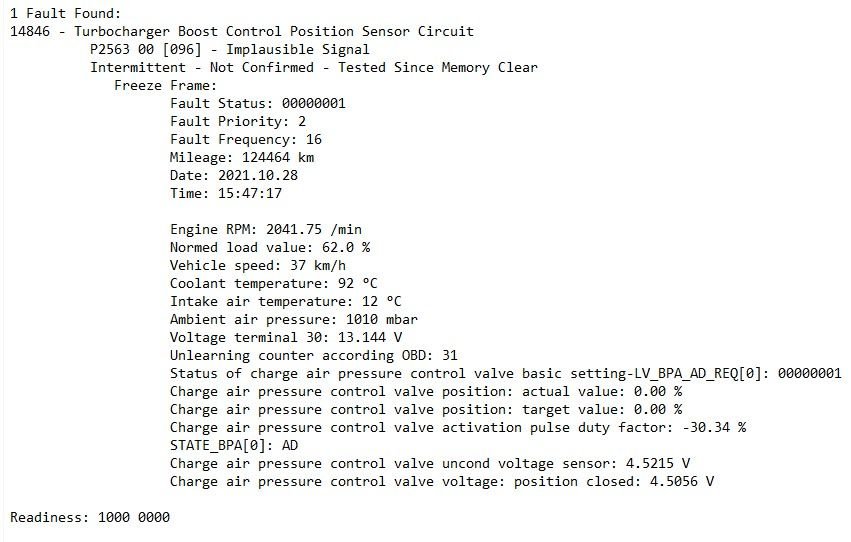 Error codes on near empty gas tank - AudiWorld Forums