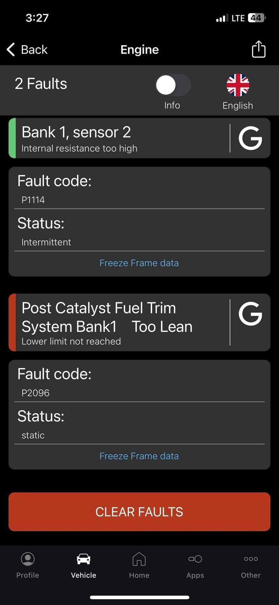 2010 Q7 3.6L V6 error codes P2096 and P2098 - AudiWorld Forums