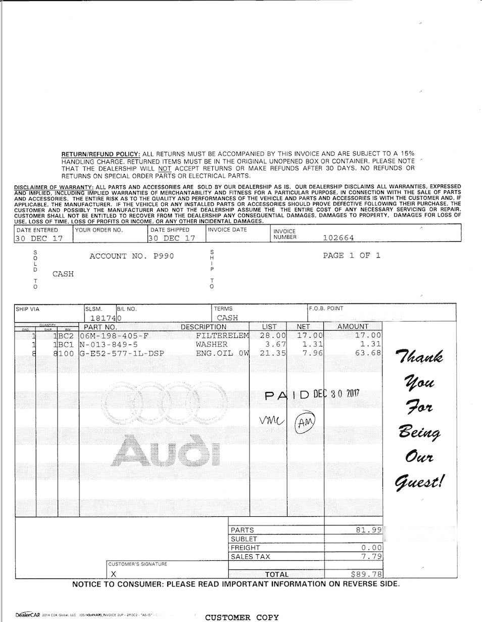 Break-in Oil Change DIY - Page 4 - AudiWorld Forums