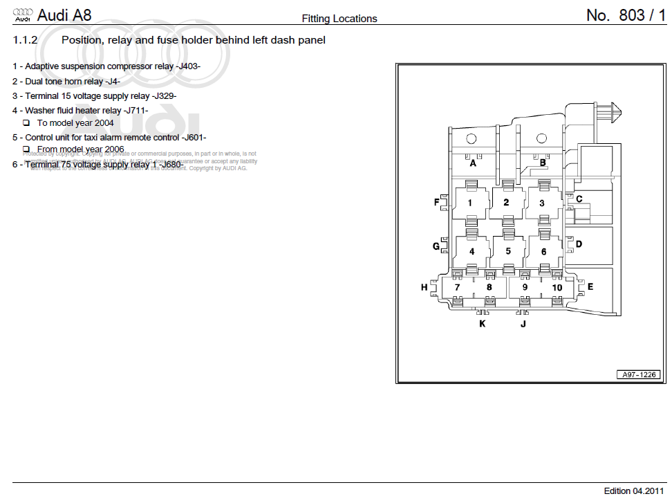 Relay Assignment - AudiWorld Forums