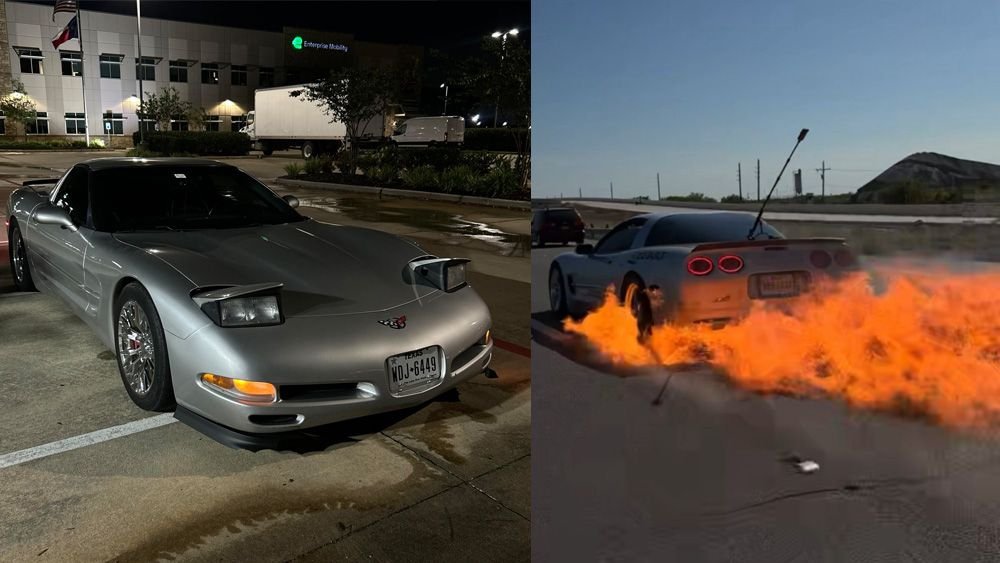 C5 Corvette Explodes on Highway Mid-Pull (Driver Survives, Corvette ...