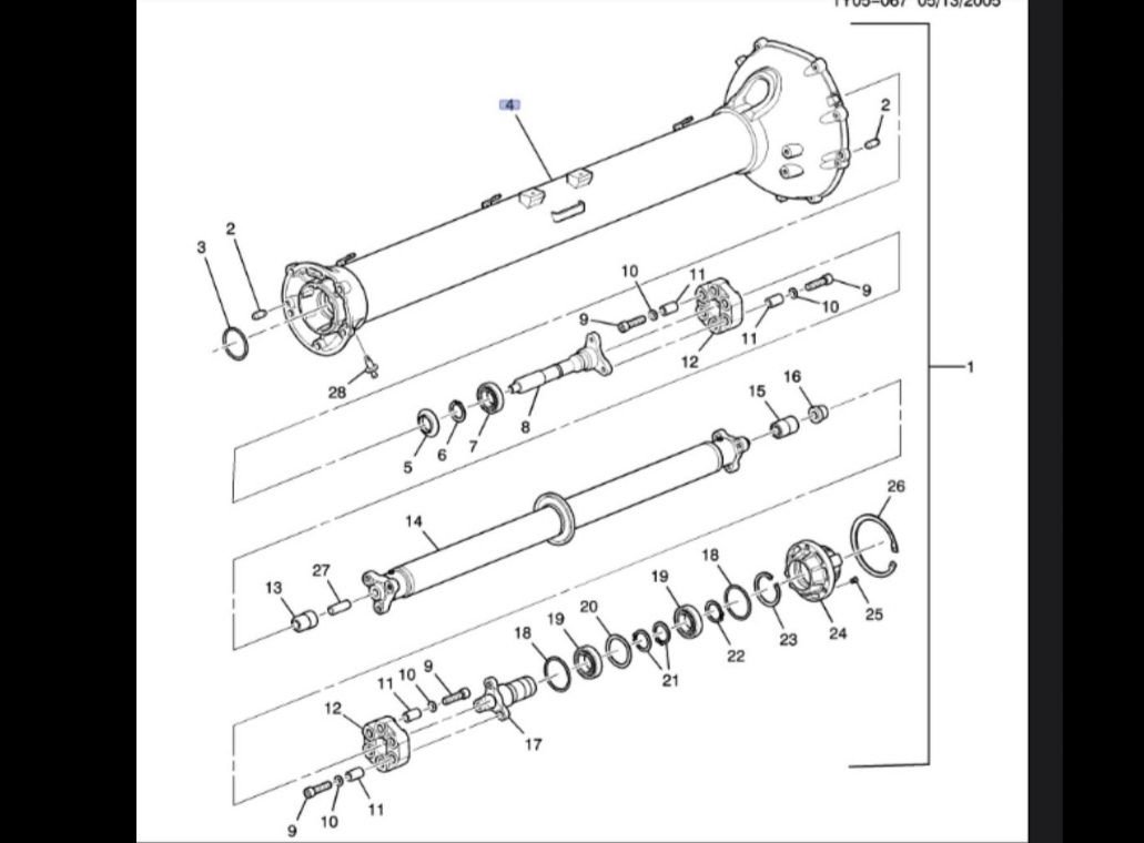 Z06 Typical torque tube rebuild parts - CorvetteForum - Chevrolet ...