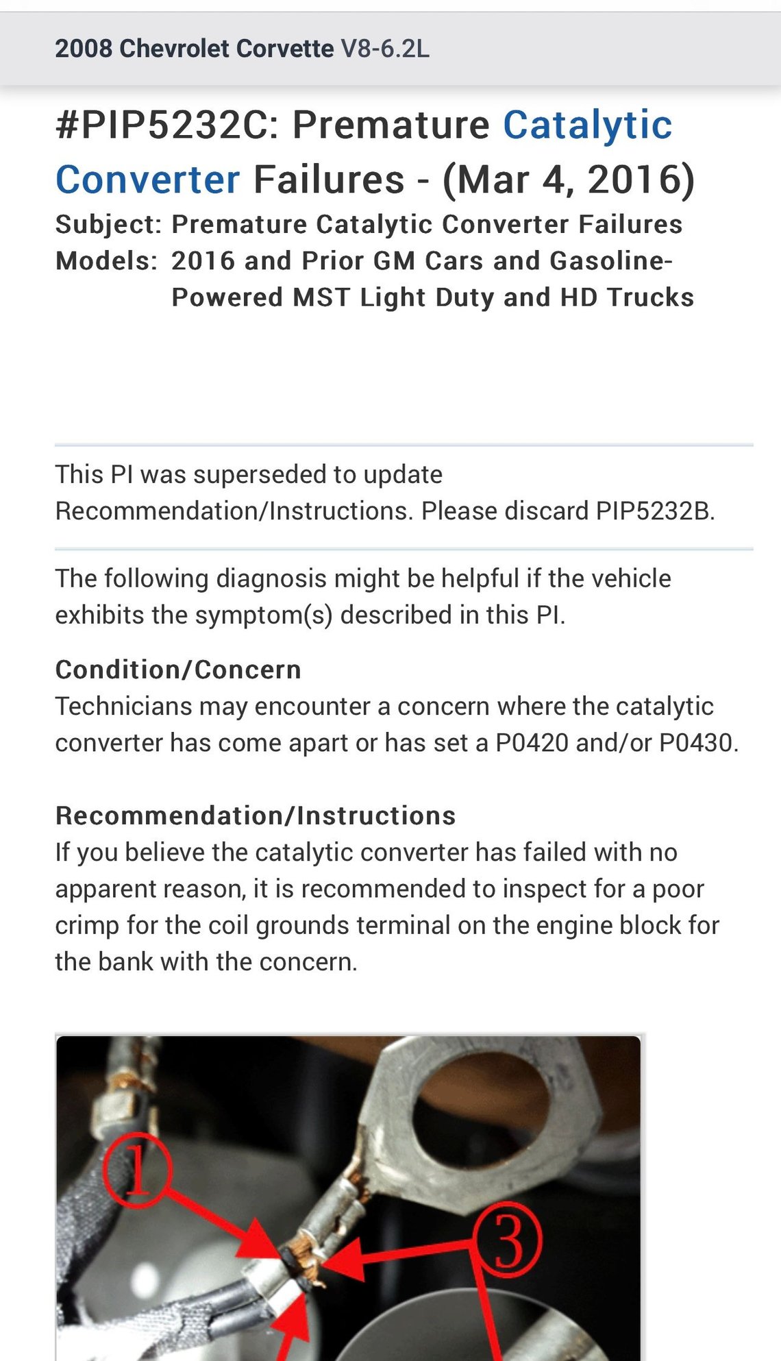 p0420 - CorvetteForum - Chevrolet Corvette Forum Discussion