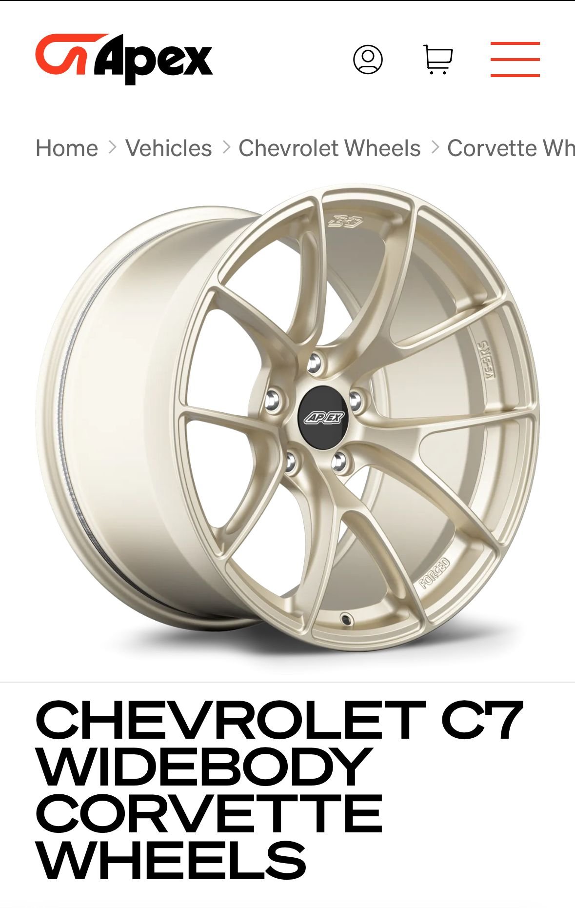 FS (For Sale) C6/C7 Apex VS5-RS Wheels - CorvetteForum - Chevrolet ...