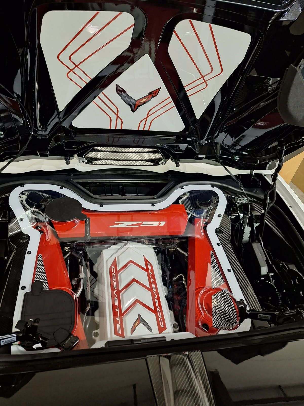 Sharing PICS of my 21 C8 HTC clear engine cover/painted parts/carbon ...