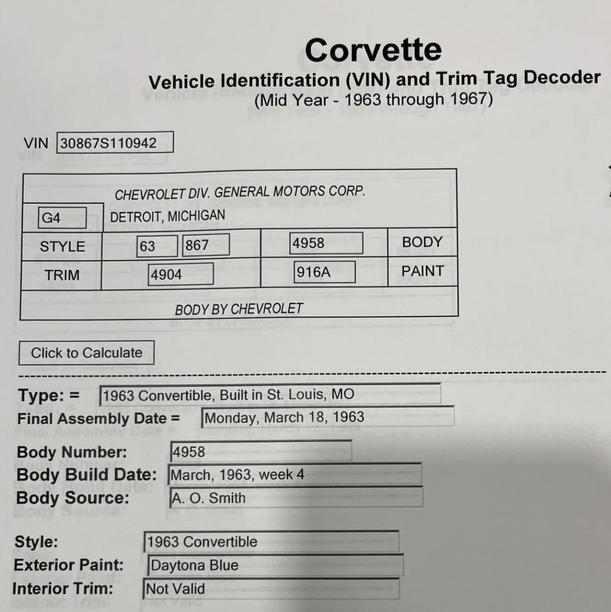 C2 VIN and Trim Decoder - CorvetteForum - Chevrolet Corvette Forum ...