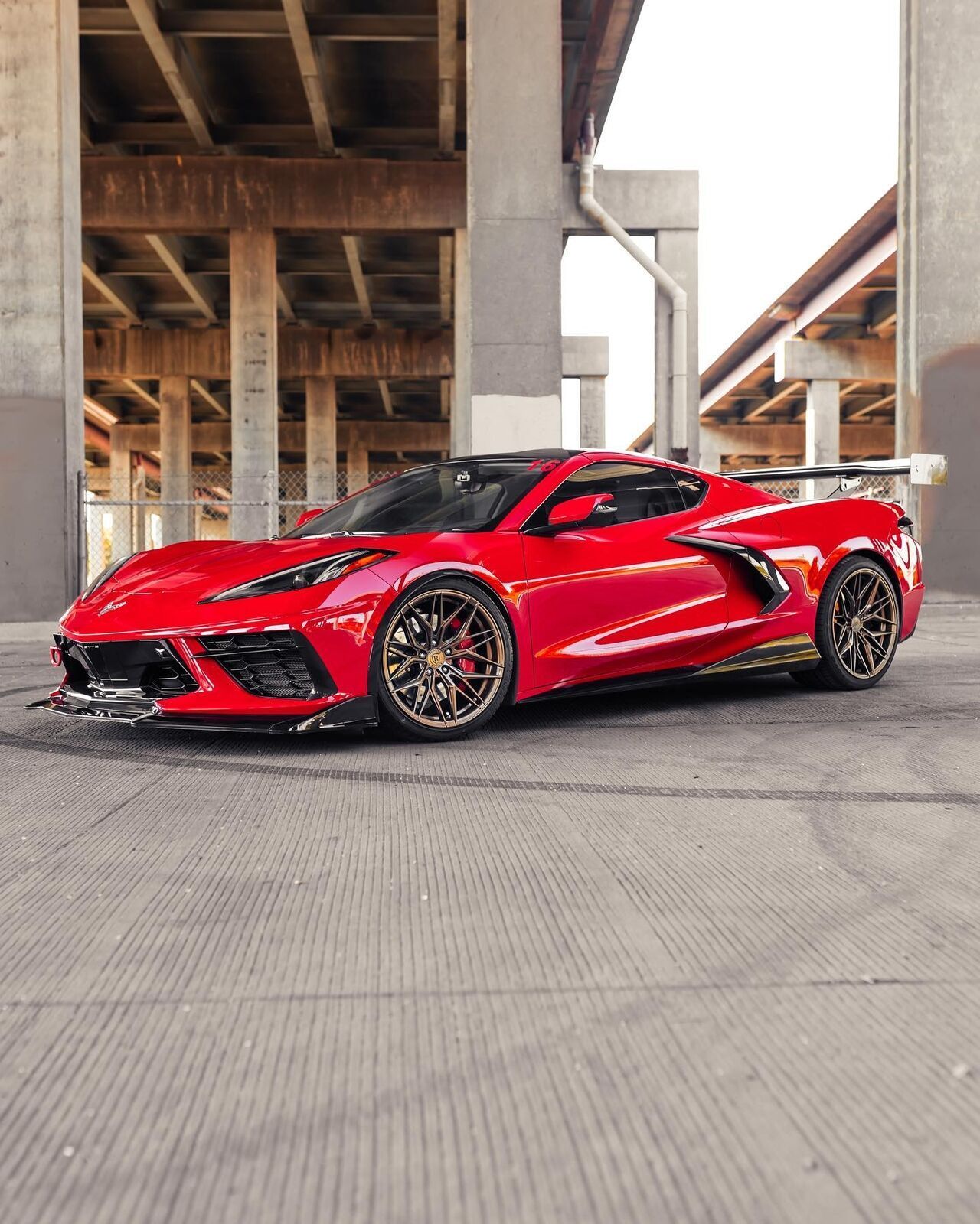 Rohana Cross Forged Wheels Bronze Black or Titanium - Fits C8 Z51 by ...