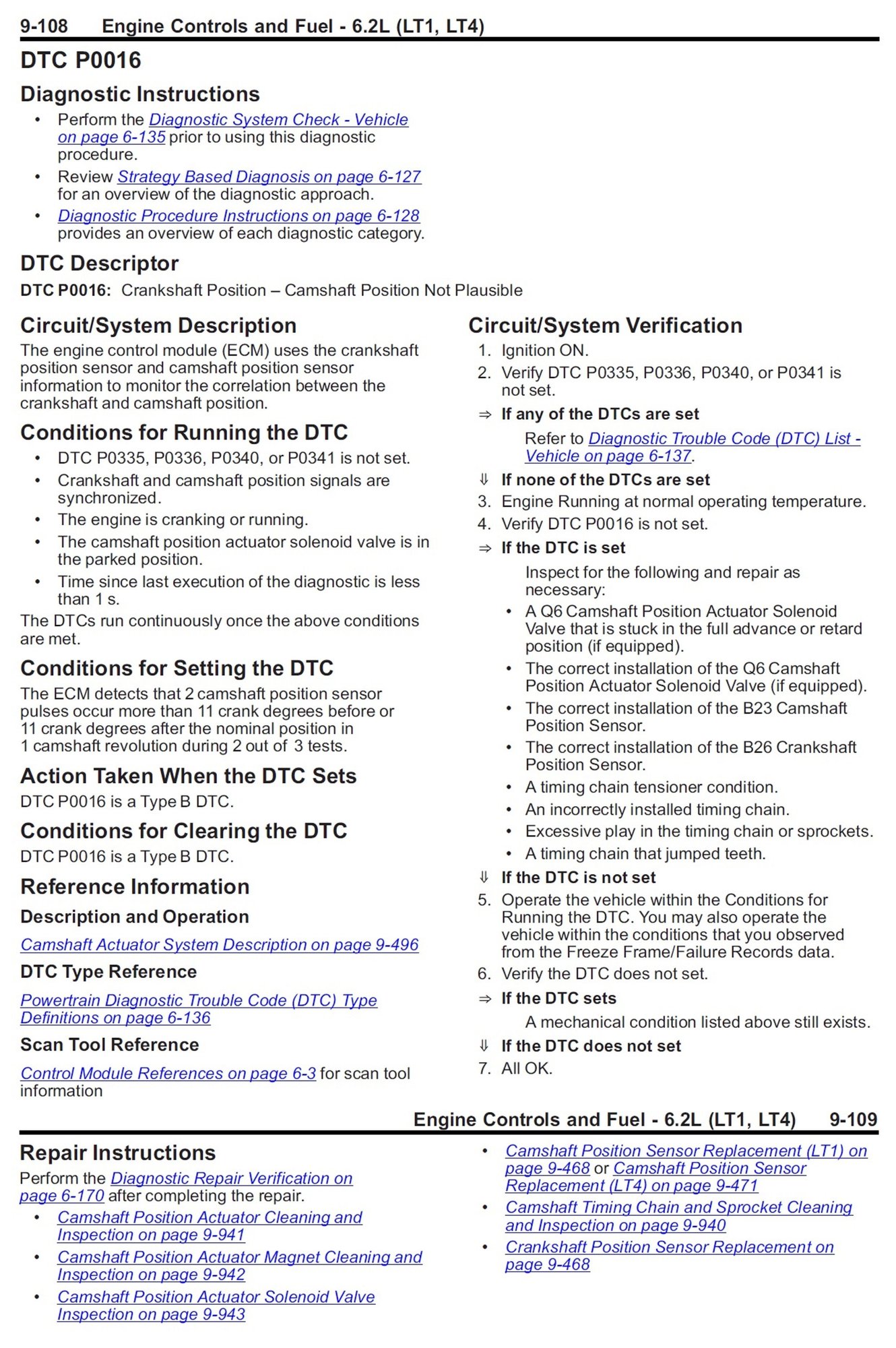 2015 C7 Code P0016 Crank Cam position Correlation - CorvetteForum ...