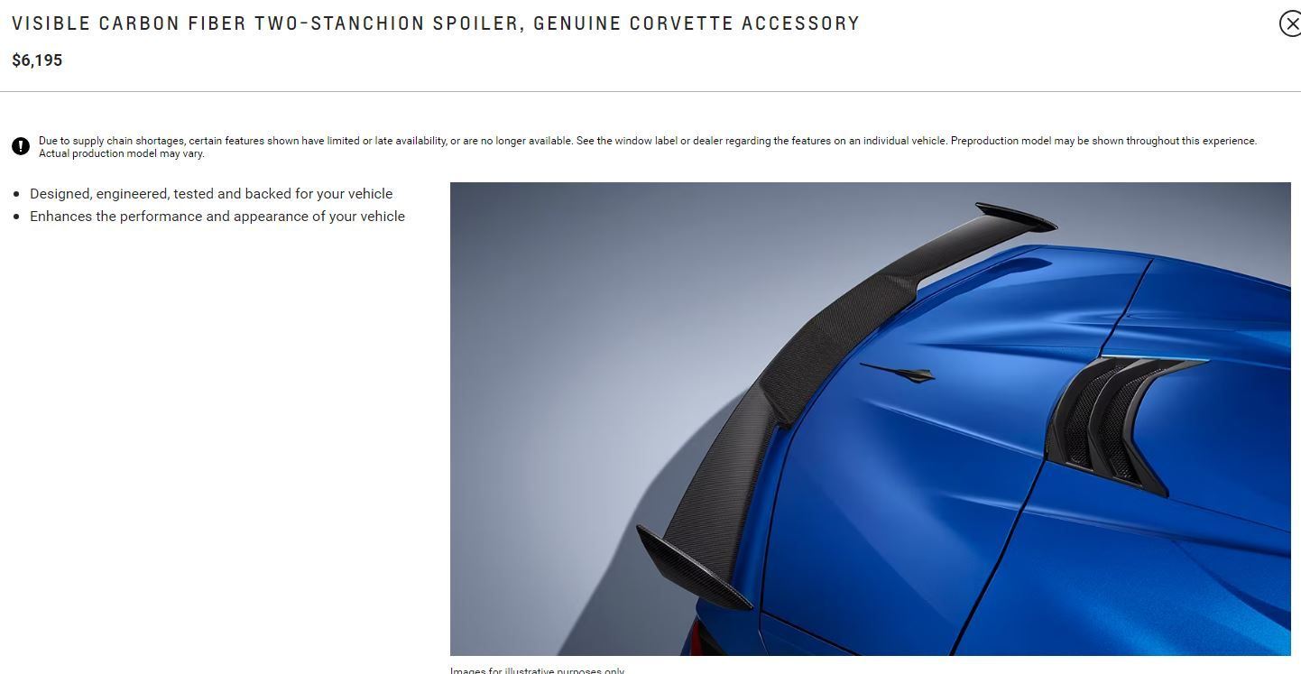 GM 2 post spoiler for Stingray - CorvetteForum - Chevrolet Corvette ...