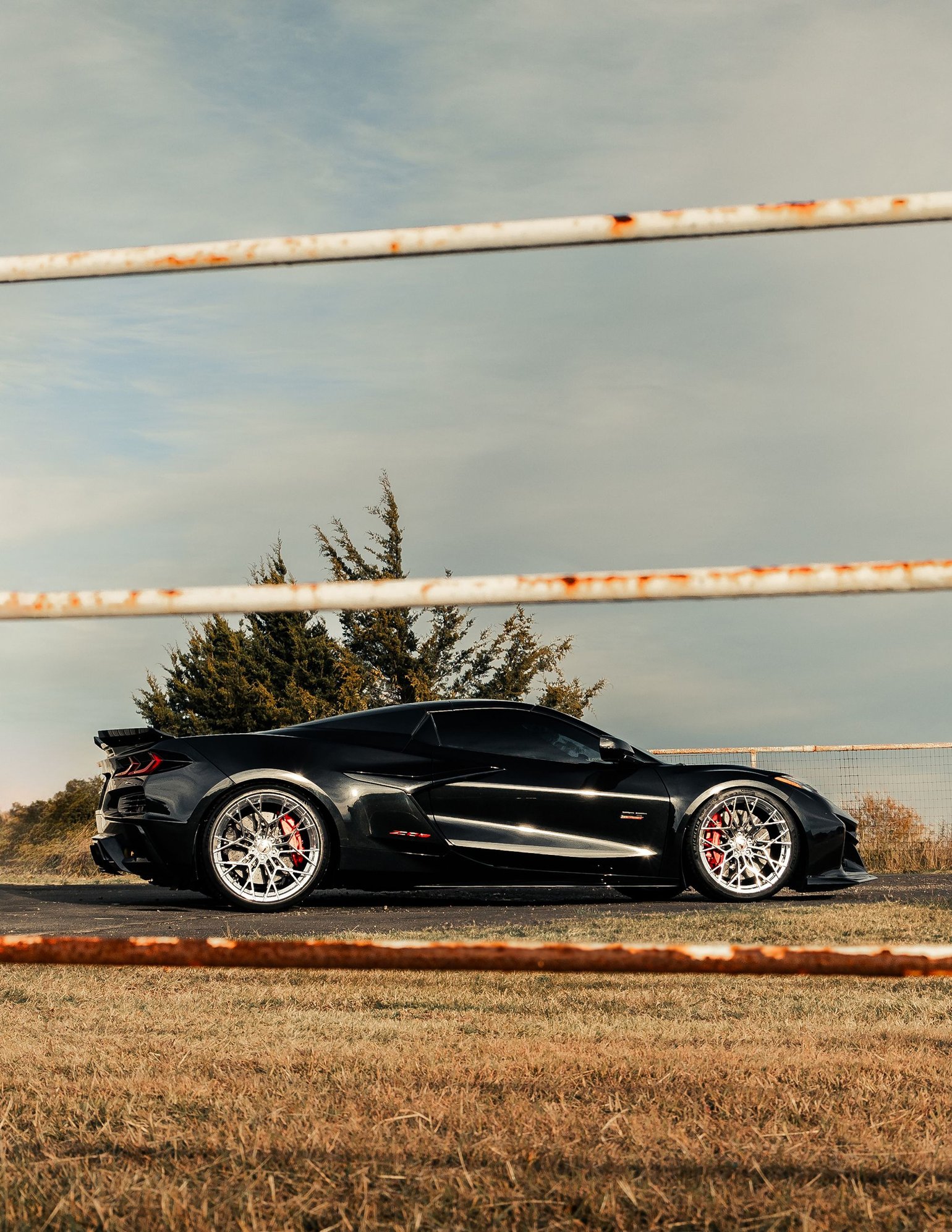 Lowered Twin Turbo Corvette C8 Z06 - CR1 Forged Wheels Photoshoot ...