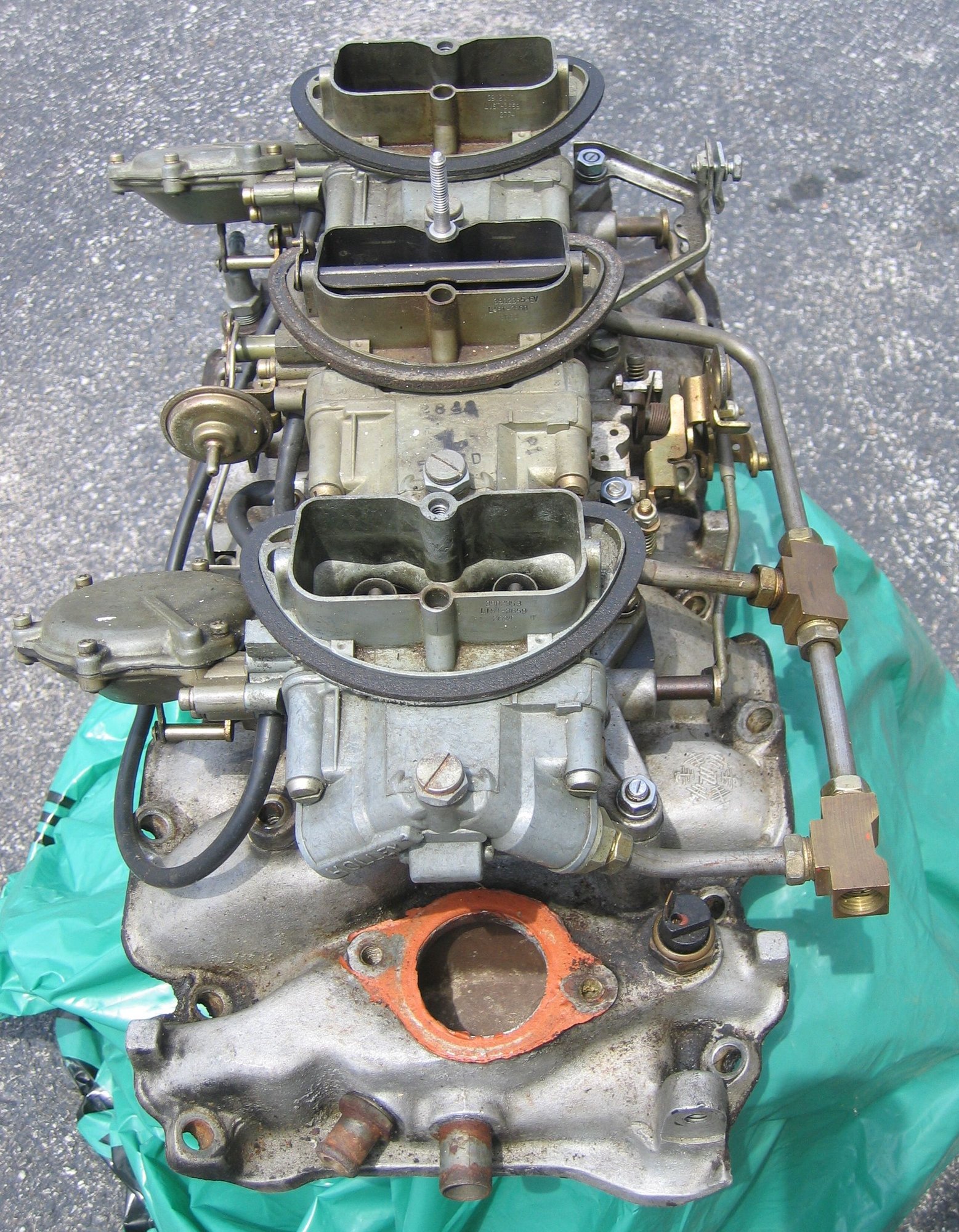 FS (For Sale) 1967 427/435 Intake manifold, carbs, air cleaner ...