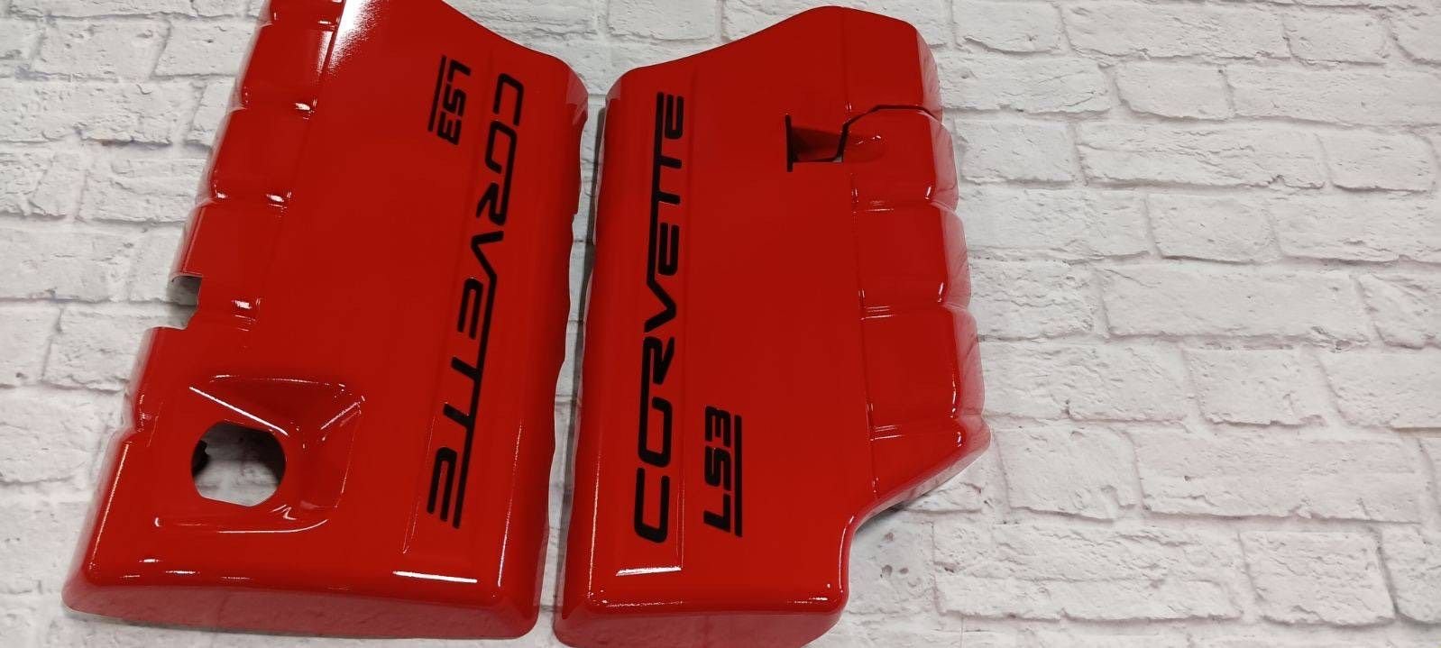 Freshly Painted C6 Corvette LS3 Fuel Rail Covers from RPI Salem Ohio ...