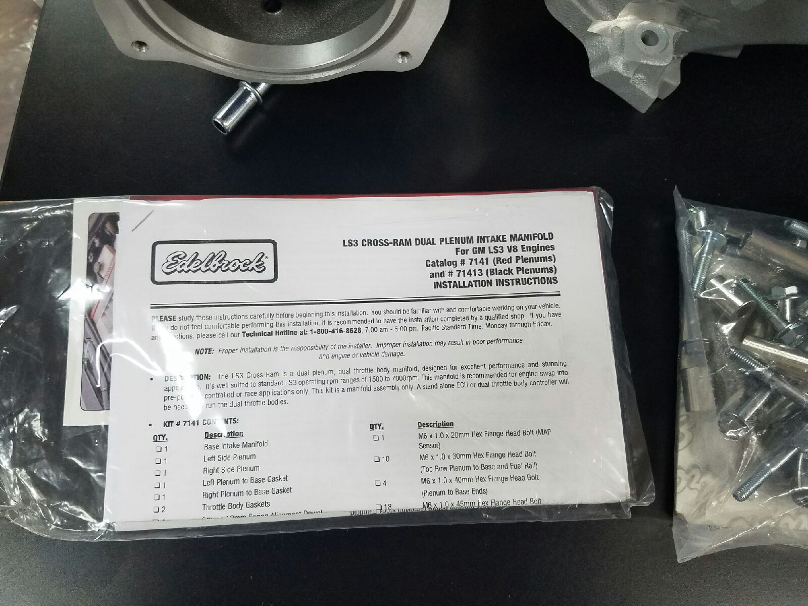 Edelbrock LS3 Cross-Ram Intake Manifold - CorvetteForum - Chevrolet ...