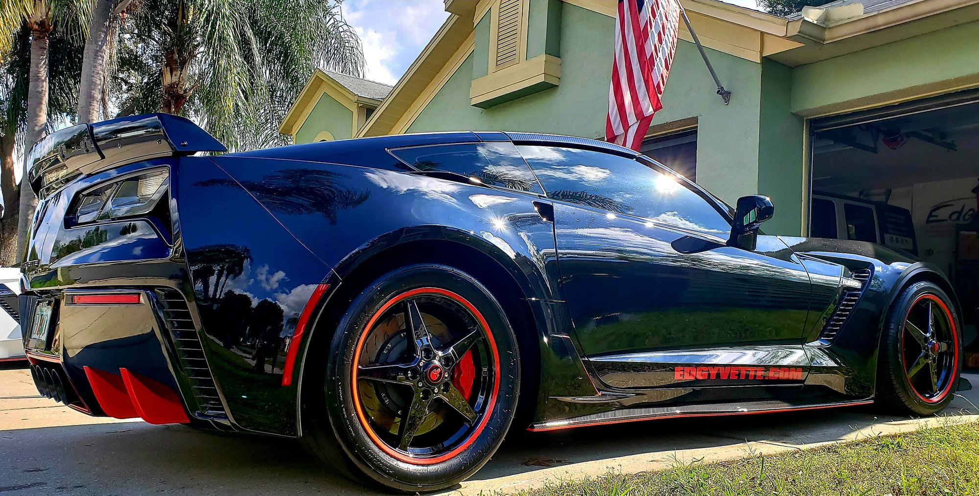 FS (For Sale) 18" RaceStar Darkstar front C7 Z06 wheels with Falken ...