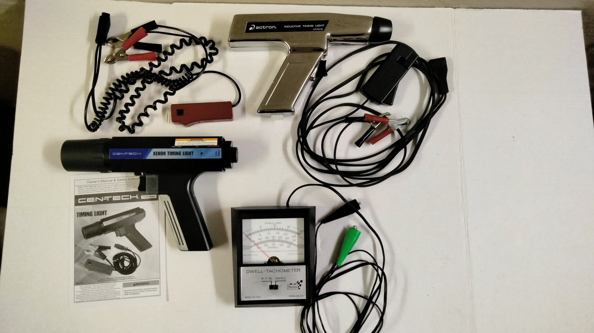 FS (For Sale) Lot- 2 Timing Lights (1 Dial-Back) & Sears Dwell Meter ...