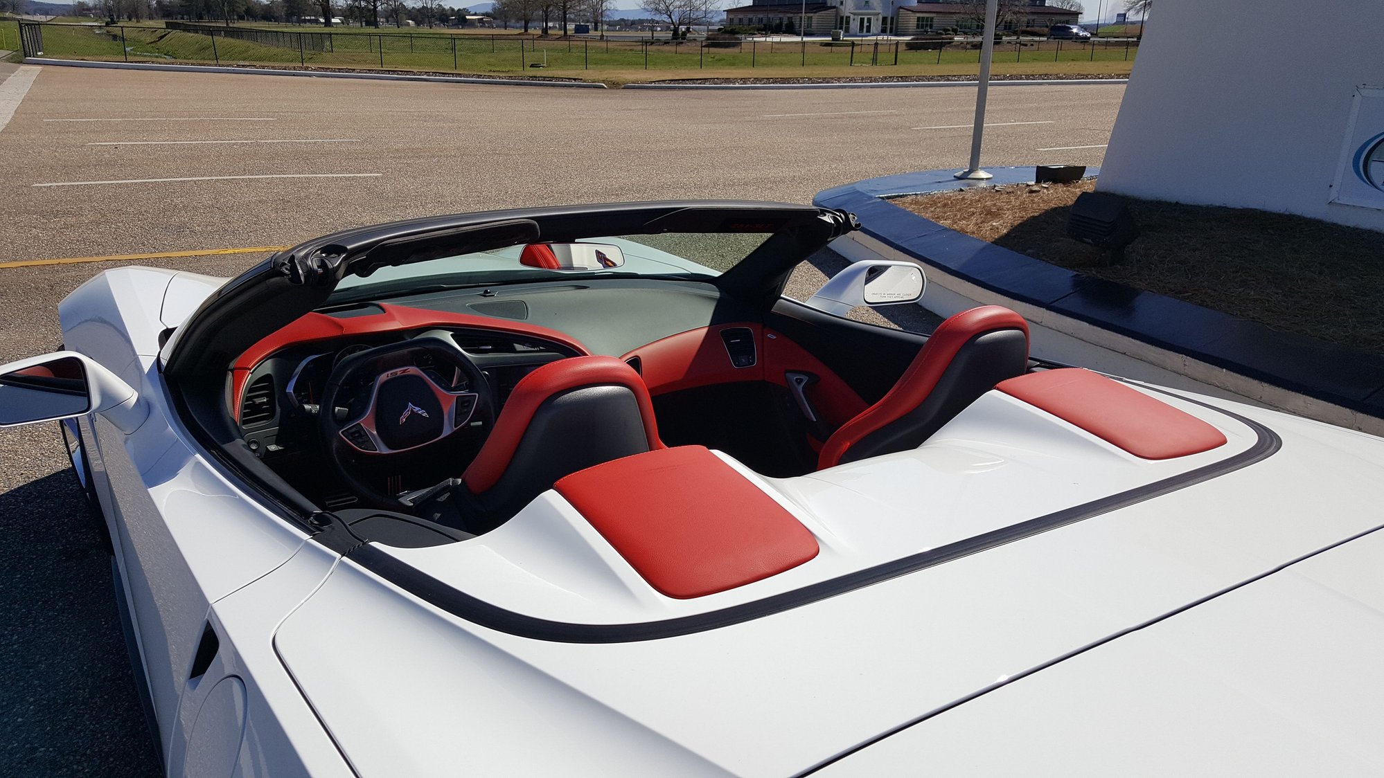 Wind Restrictor Logo Wind Screen for C7 Corvette Stingray Convertible ...
