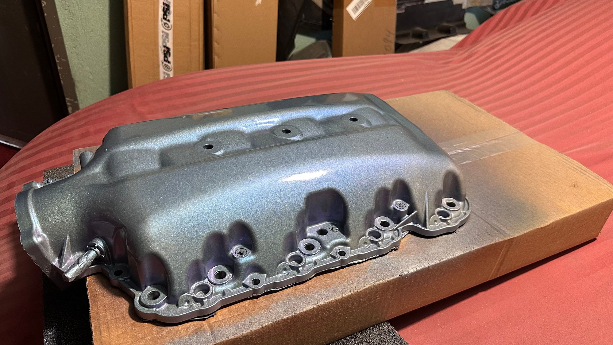 Powder Coating MSD Atomic Air Force Intake Manifold - CorvetteForum ...