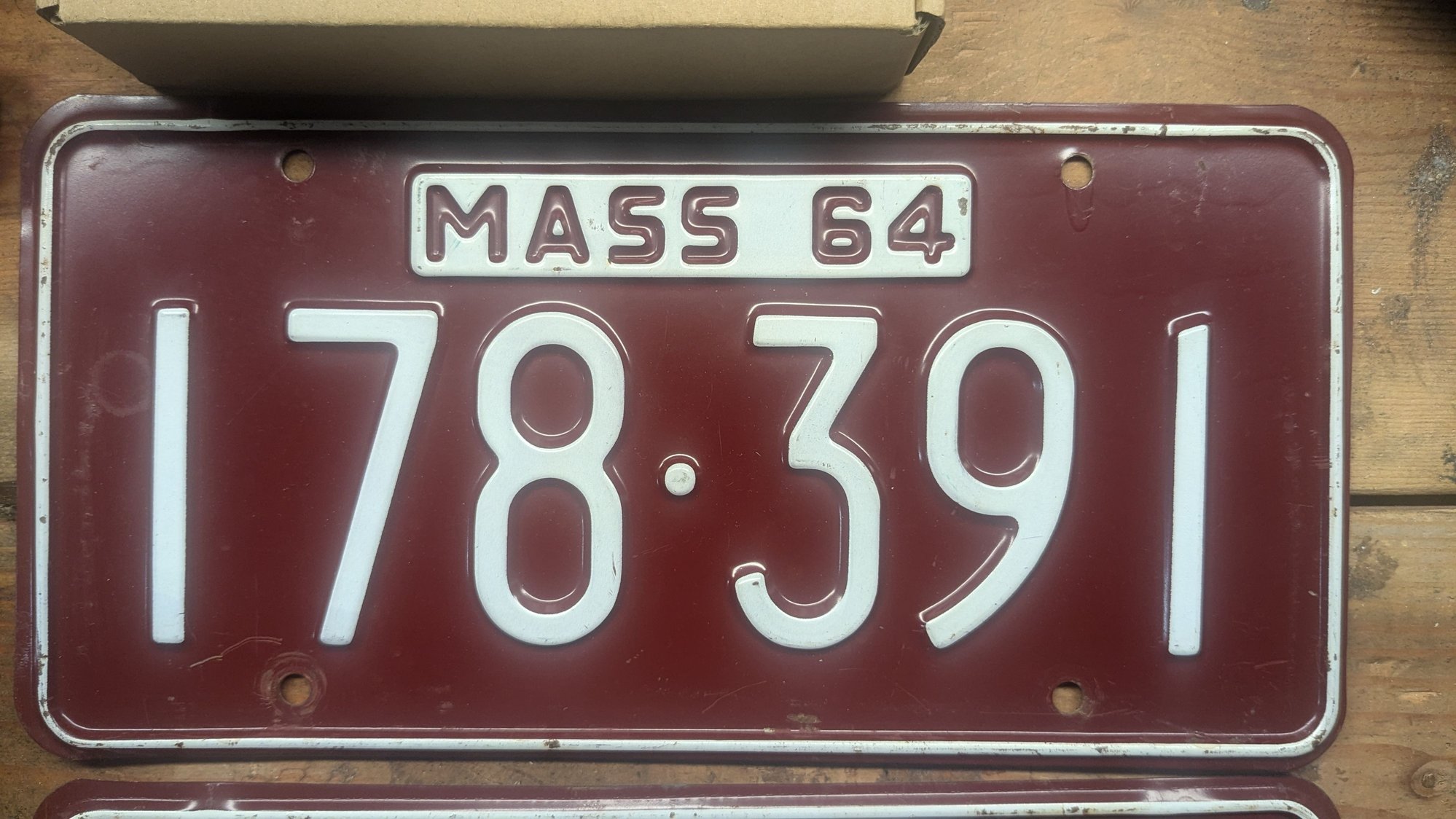 FS (For Sale) 1964 Massachusetts year of manufacture license plates ...