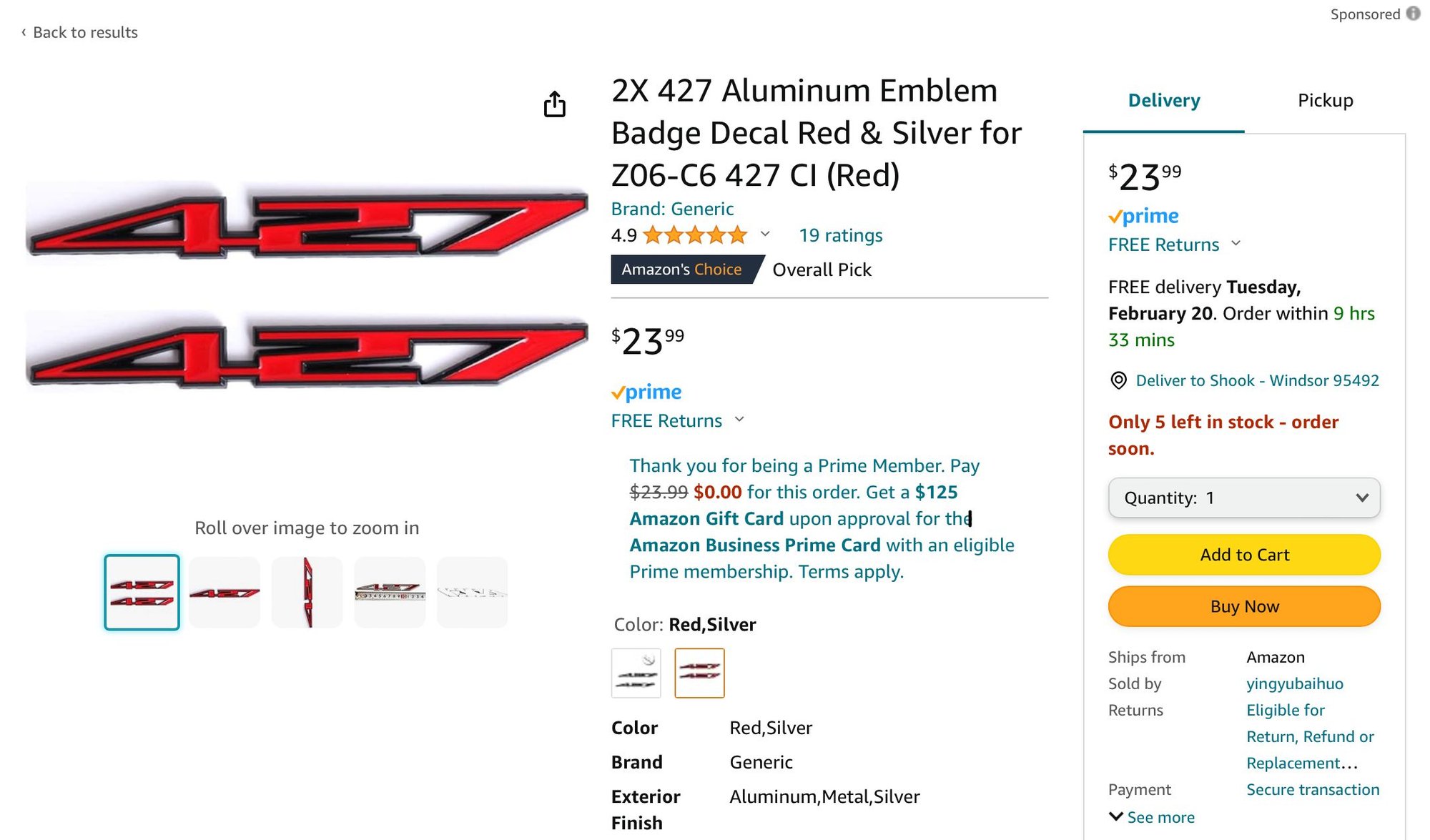 427 Emblems - CorvetteForum - Chevrolet Corvette Forum Discussion