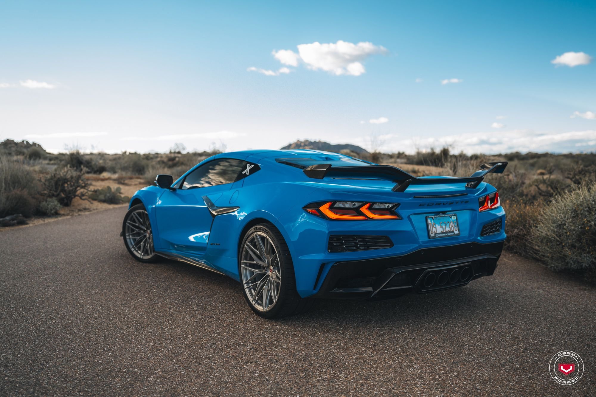 First Corvette C8 Z06 on Vossen Forged S21-02 Wheels 20/21 Photoshoot - MidEngineCorvetteForum.com