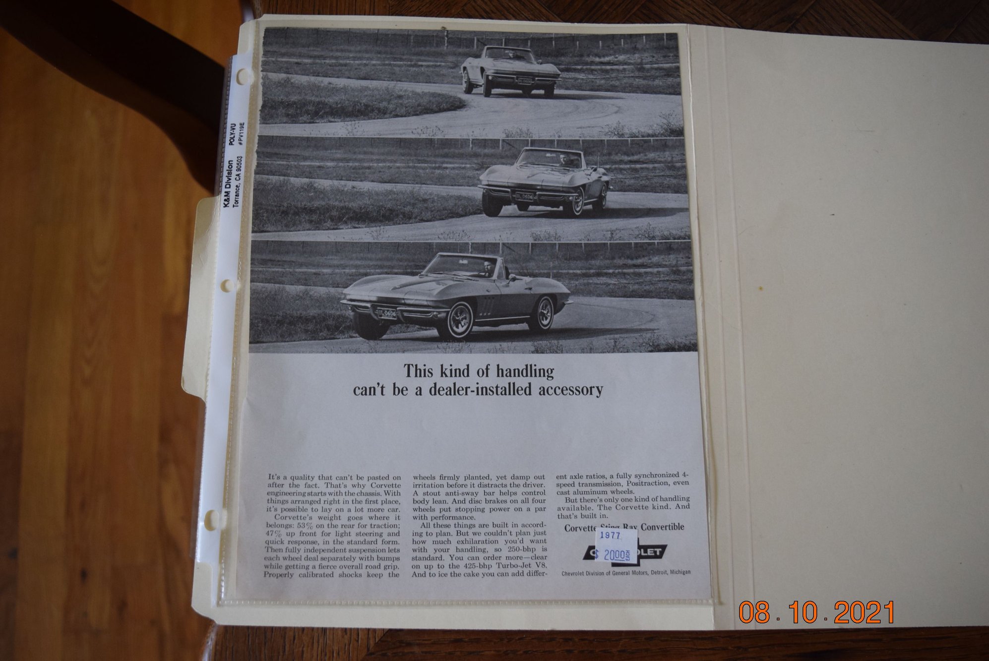 Corvette Advertising Original C2 Ads from well read magazines from the ...