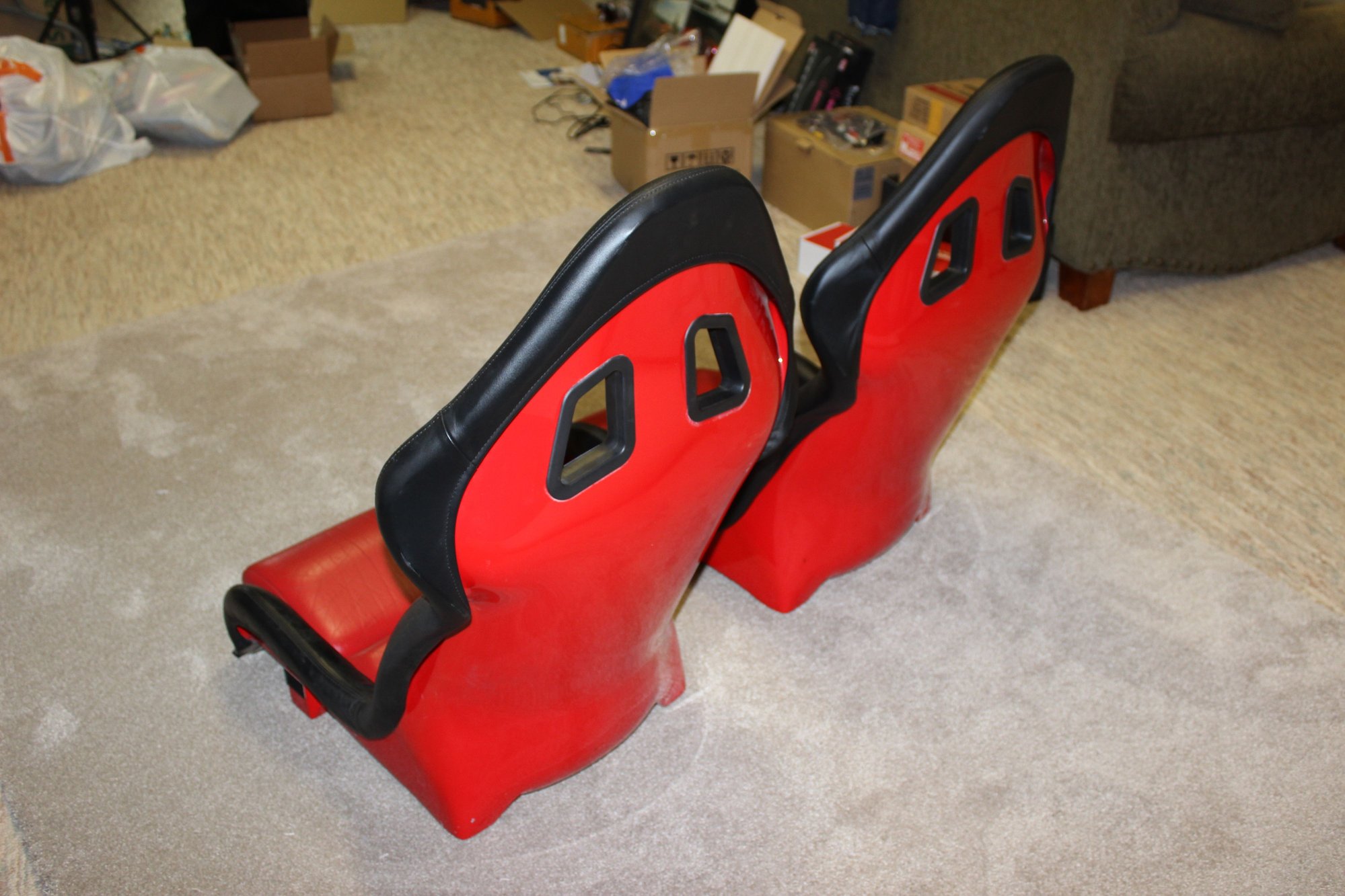 FS (For Sale) Used C6 Corvette Caravaggio Leather Race Seats RED ...