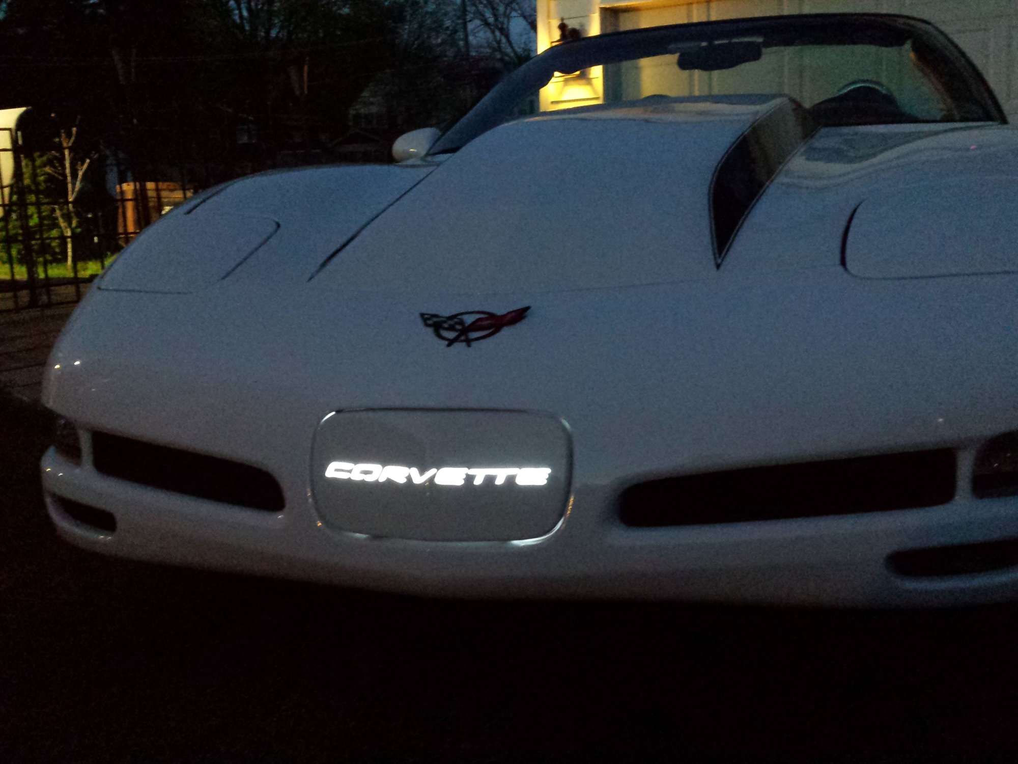 My custom LED front licence plate cover - CorvetteForum - Chevrolet ...