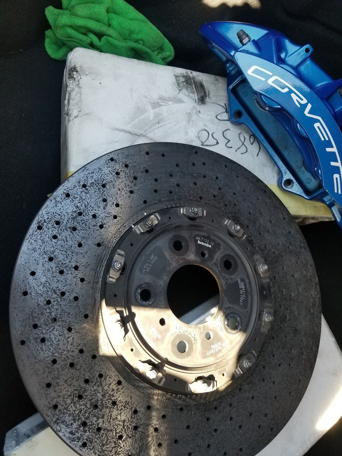 FS (For Sale) Slightly used Front and new rear Zr1 brake calipers with ...