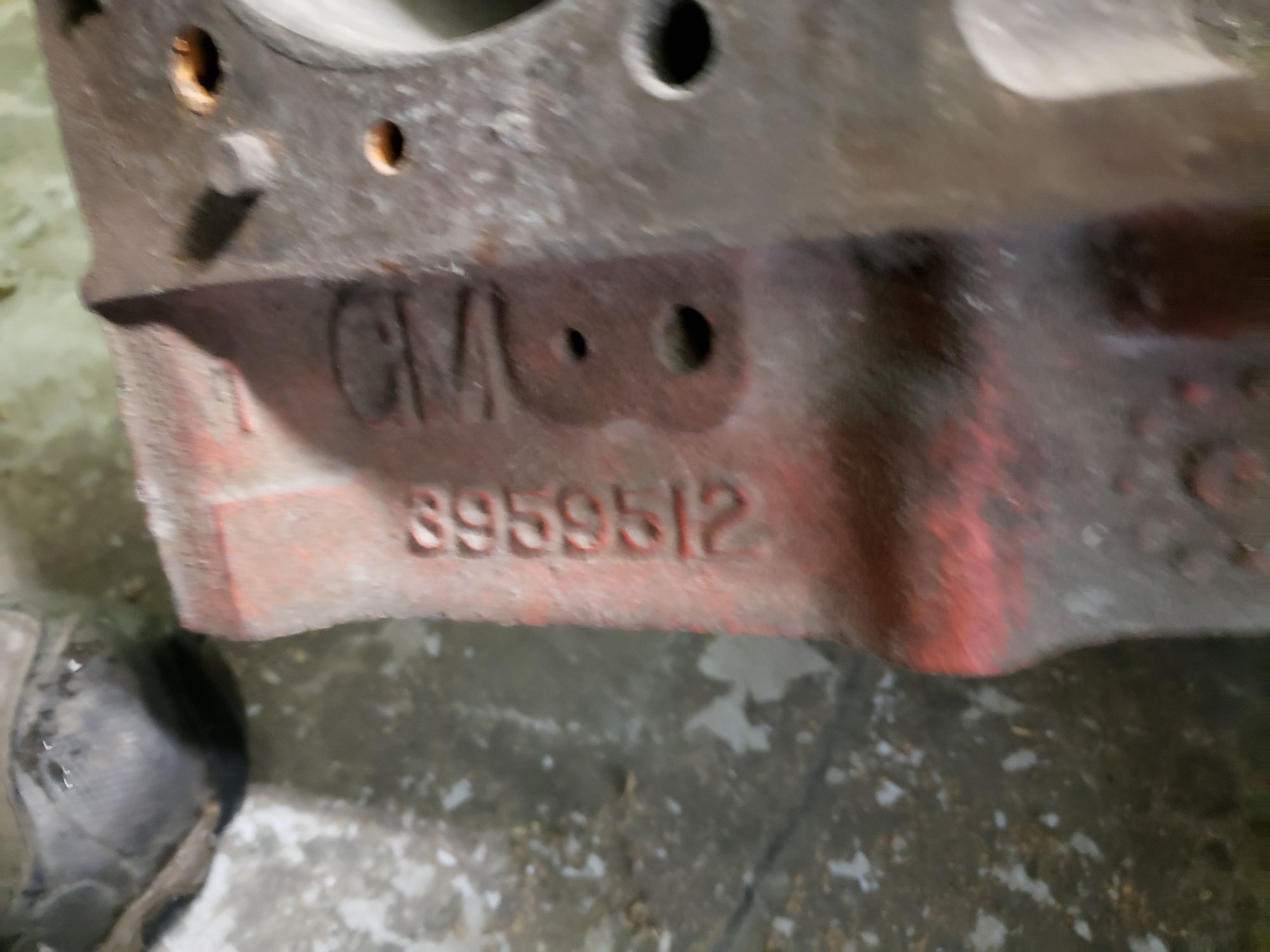 FS (For Sale) 327 Block with both Small and Large Journal bearing ...