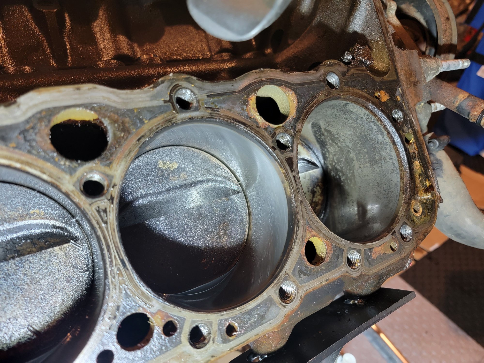 Cylinder Bore rust, how bad is this? - CorvetteForum - Chevrolet ...