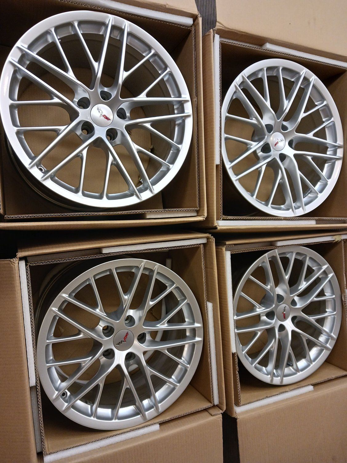 FS (For Sale) Set of GM Factory Silver ZR1 rims,like new Speedline ...