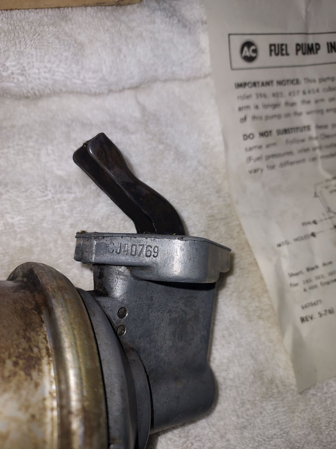 FS (For Sale) SOLD 1970 Corvette Fuel Pump - CorvetteForum - Chevrolet ...