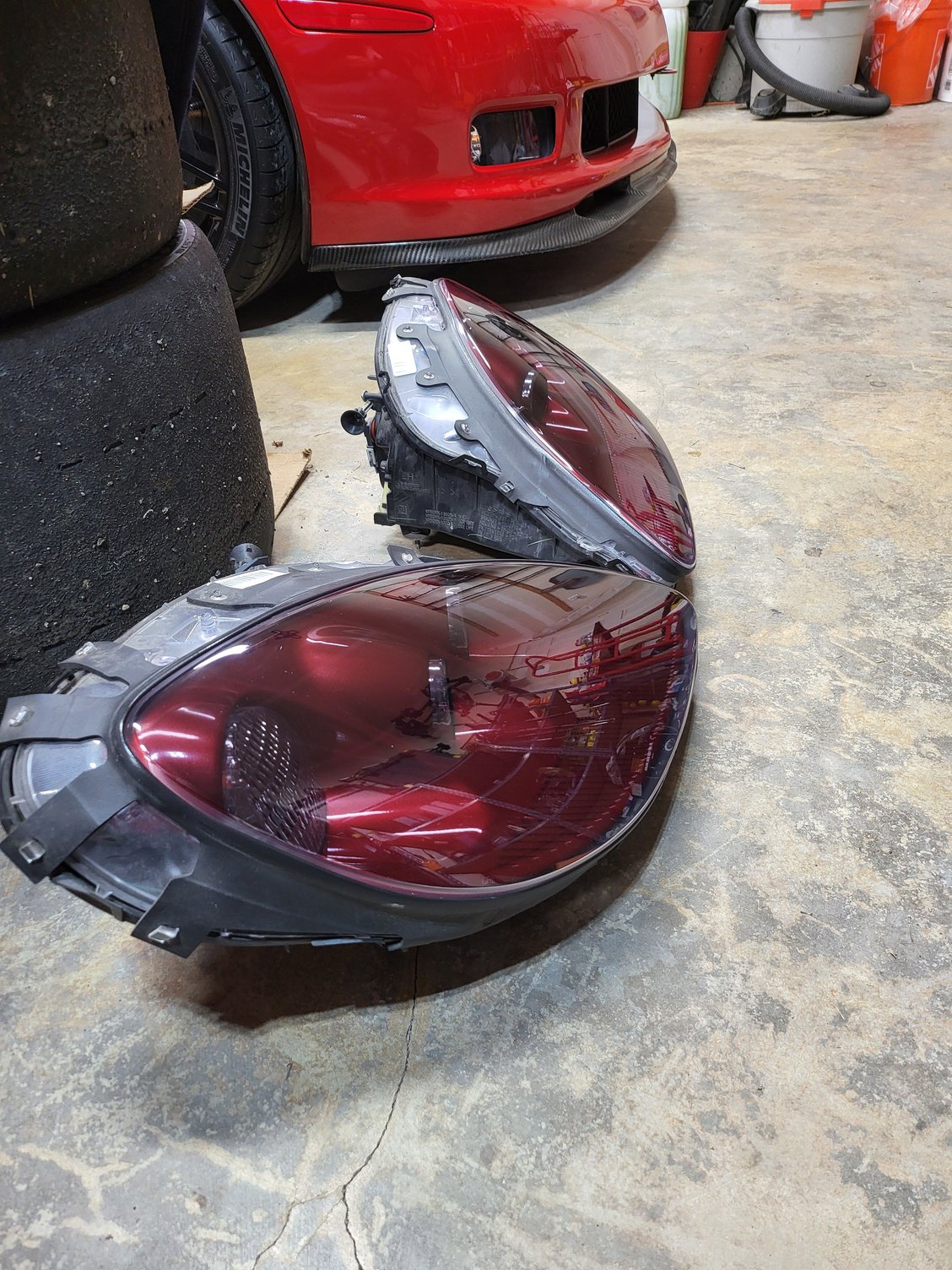 FS (For Sale) C6 Crystal Red Metallic Headlights $400.00 ...