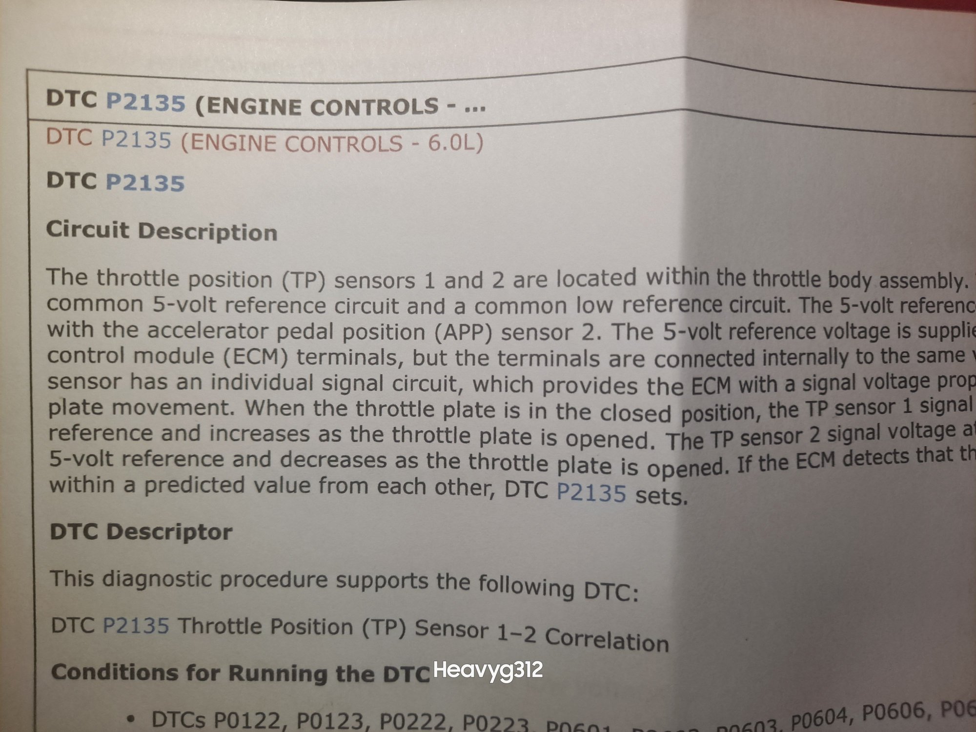Refresh ECM after throttle body and Gas pedal swap? DTCP2135 CODE ...