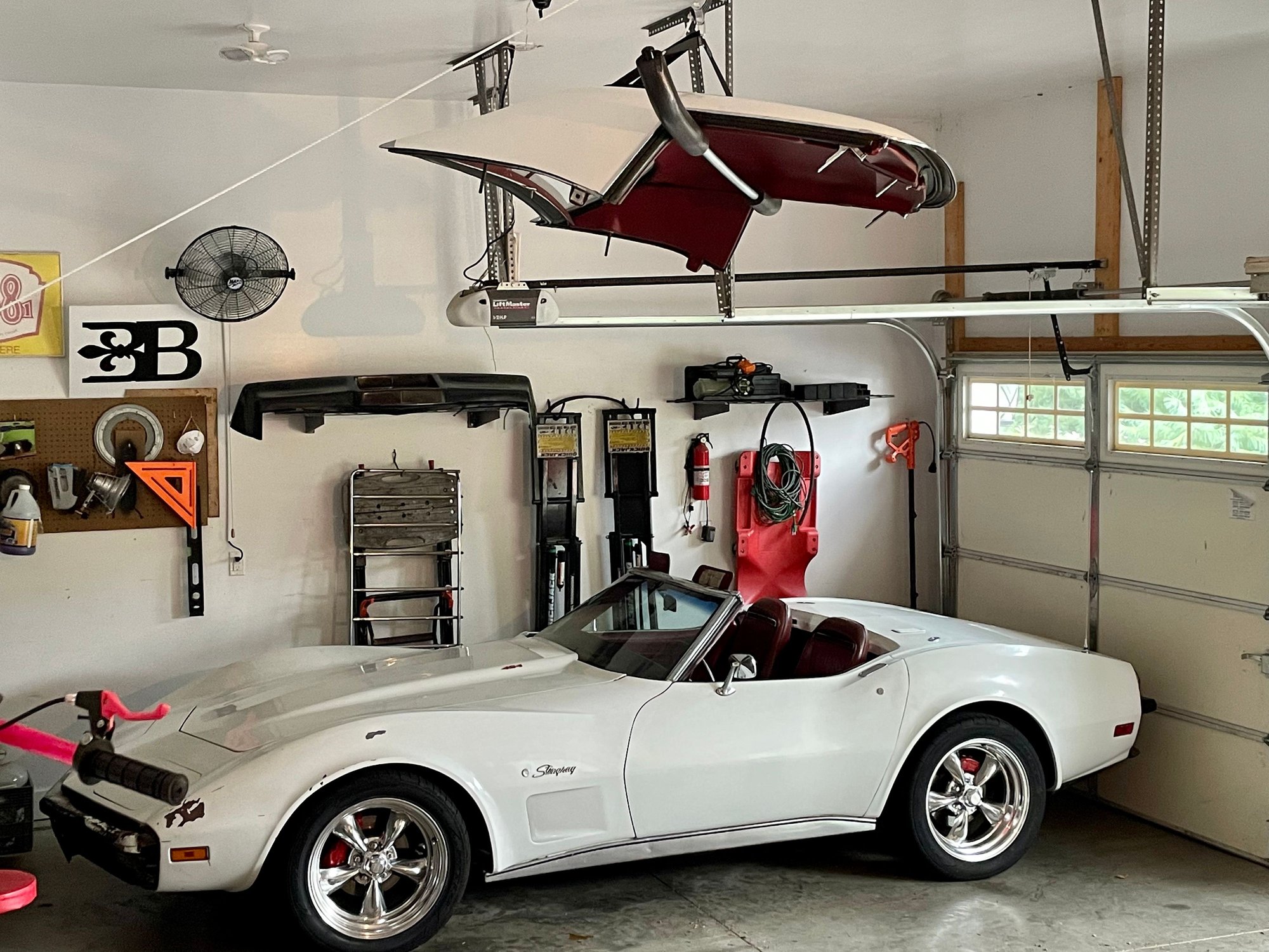 Installed a hardtop hoist storage unit - CorvetteForum - Chevrolet ...