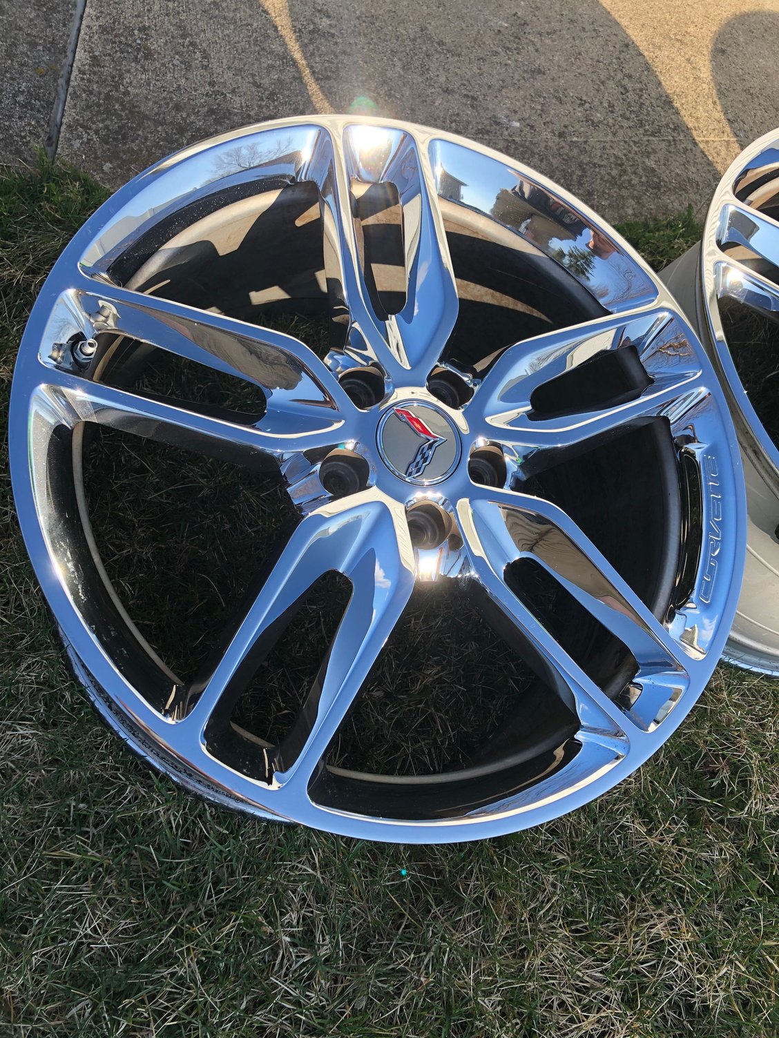 FS (For Sale) OEM C7 Z51 Wheels 19” Front 20” Rear chrome rims ...