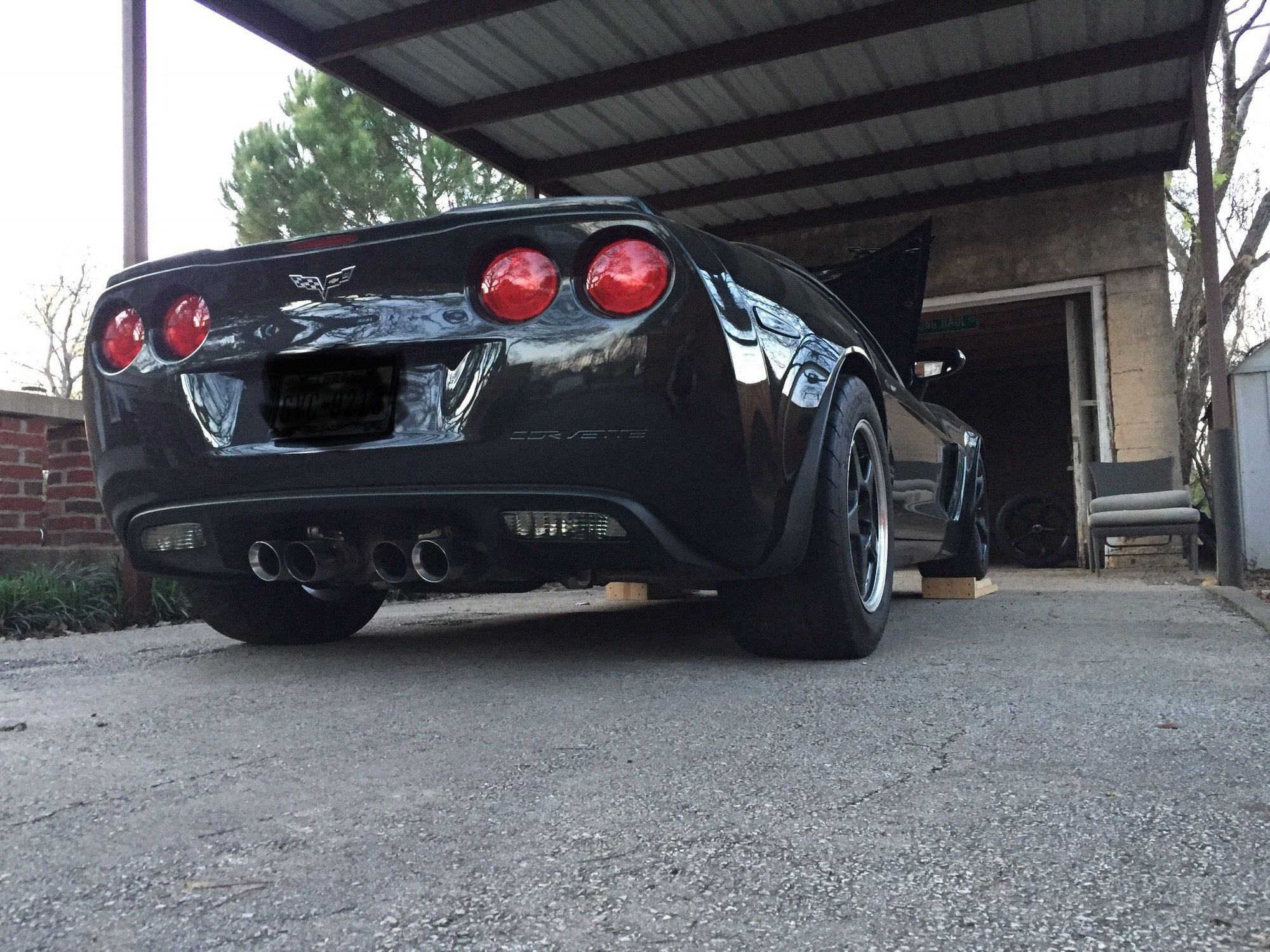 FS (For Sale) 17X11, 36mm, Black, ZR1 wheels, 325/45/17 M&H race-master ...